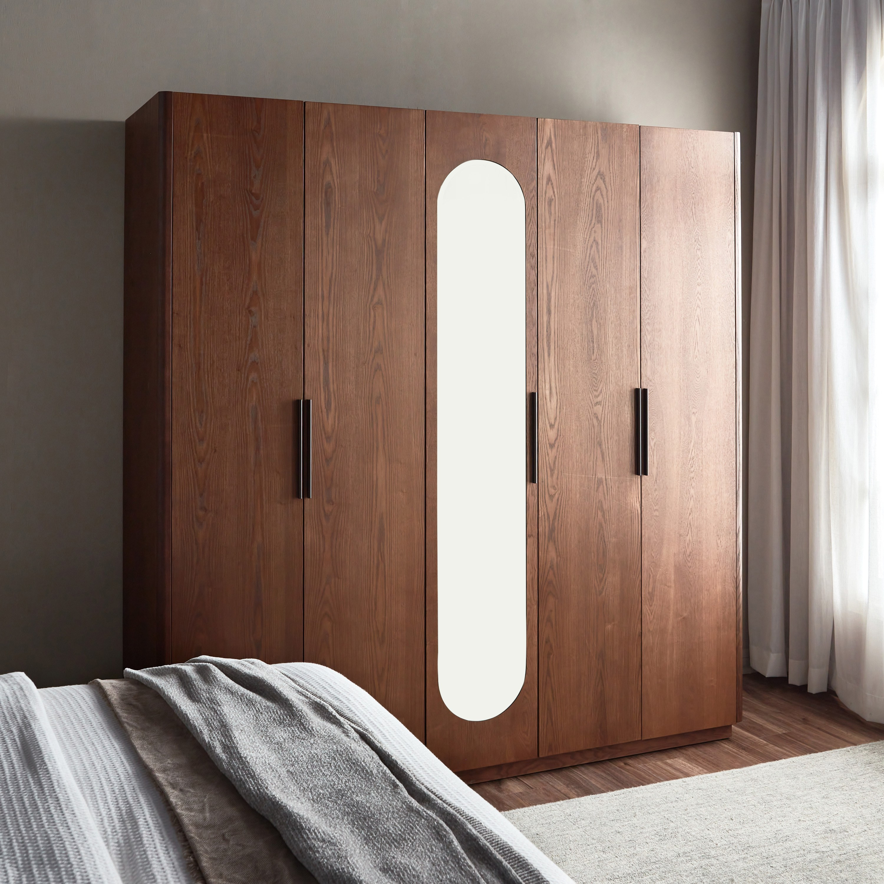 Shop Melissa 5 Door Wardrobe with Drawers Home Centre UAE
