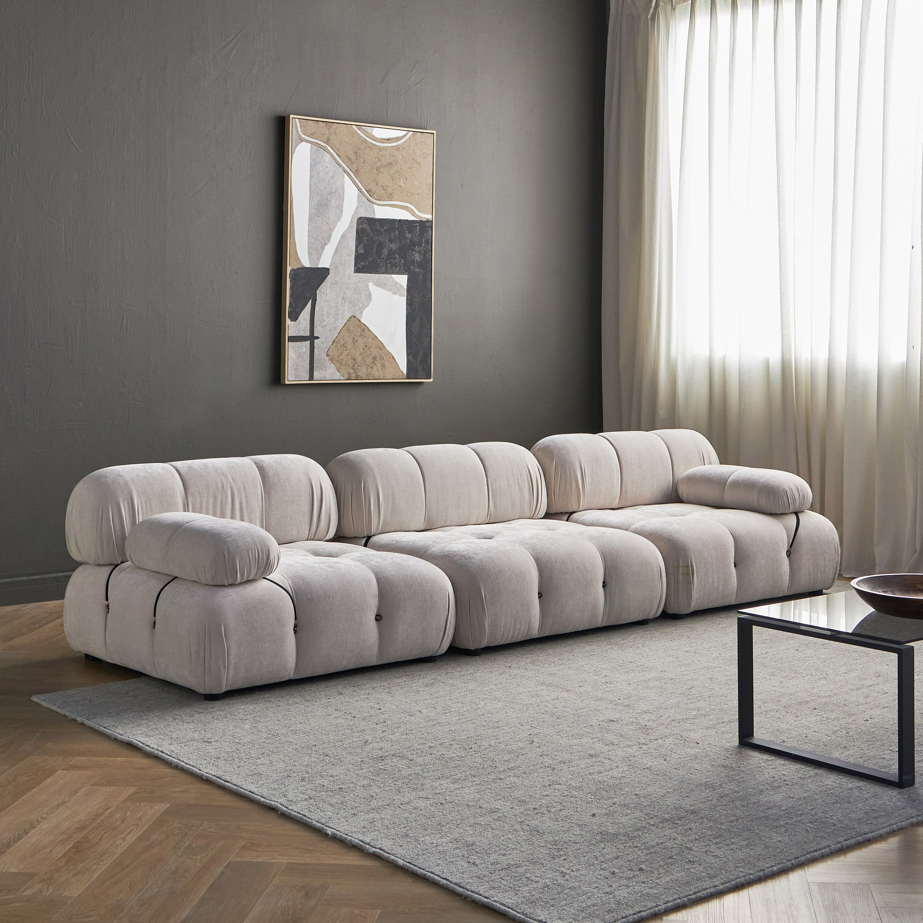 Felicia 3 seater upholstered sofa bed store