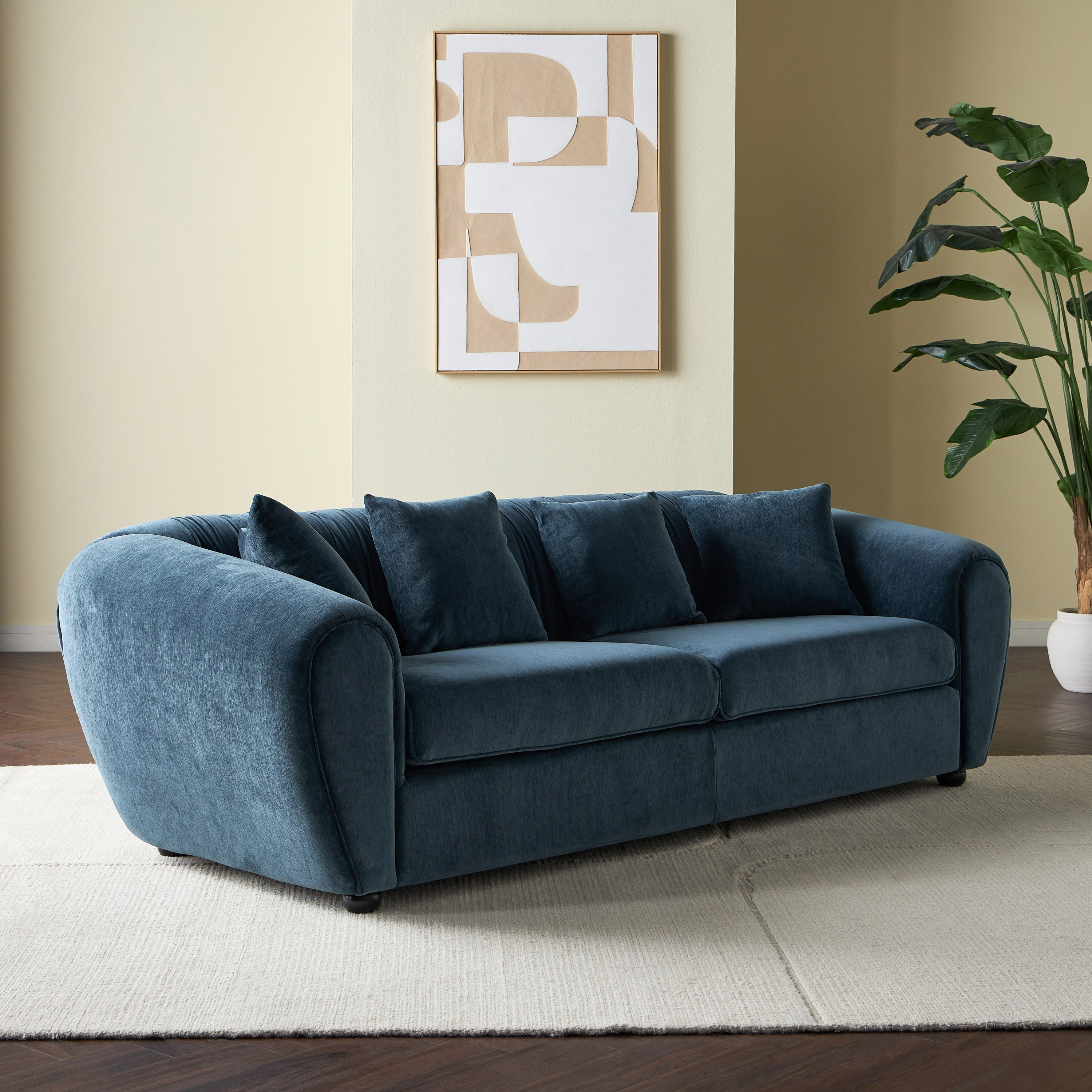 Shop Olenna 3-Seater Fabric Sofa | Home Centre Bahrain