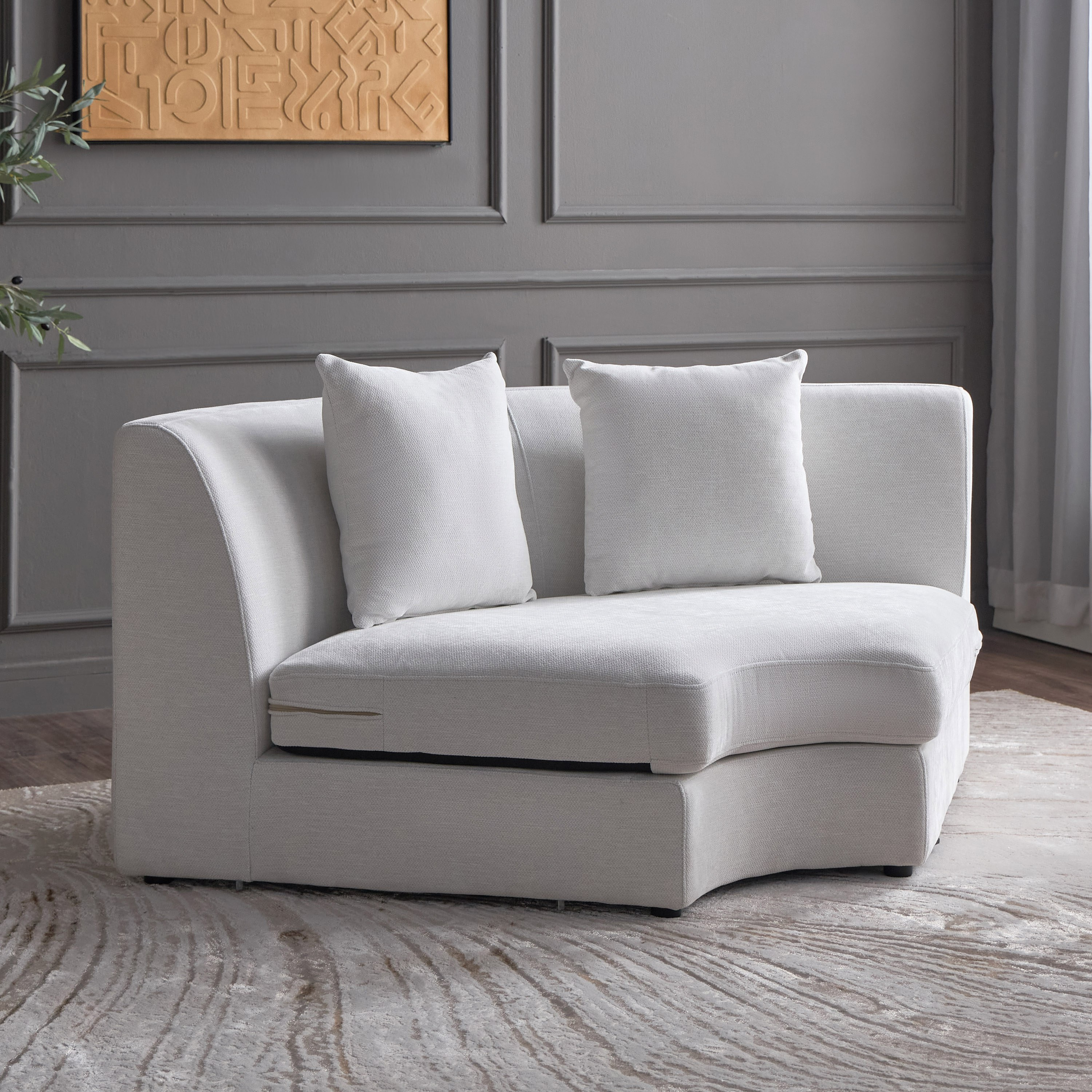 Shop Kipton Fabric Modular Wedge | Home Centre UAE