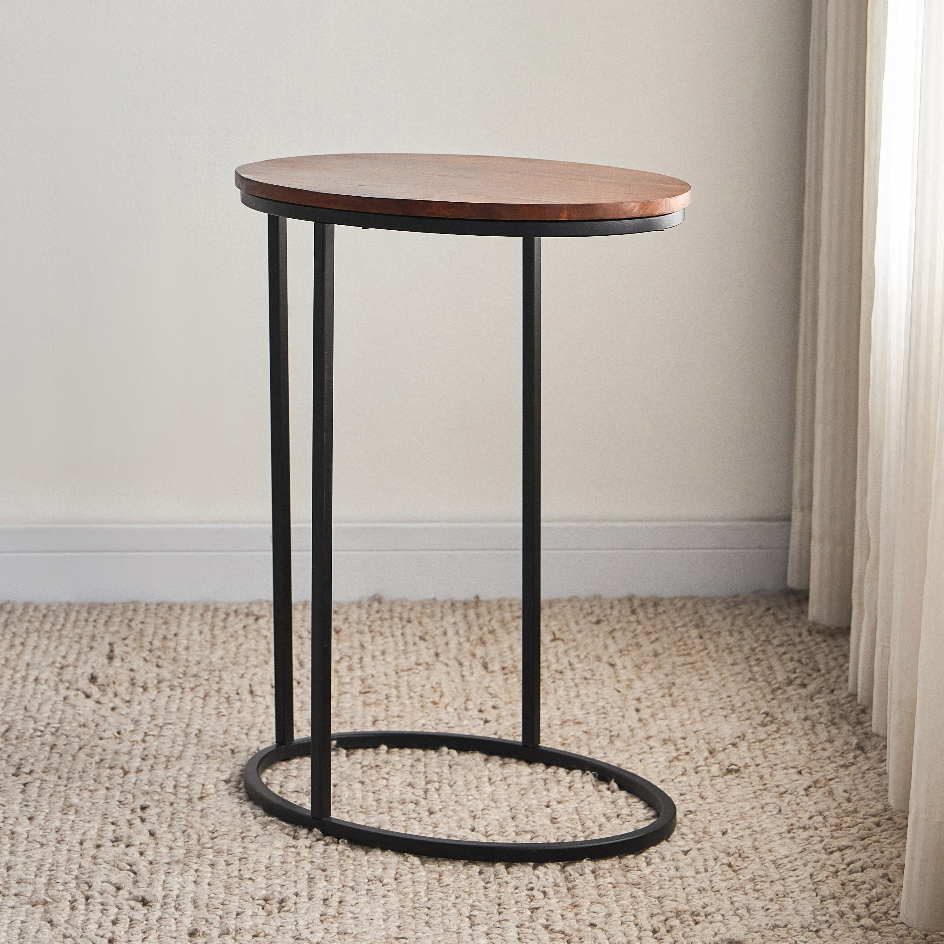 Shop Bret Wooden Top Side Table | Homecentre Oman