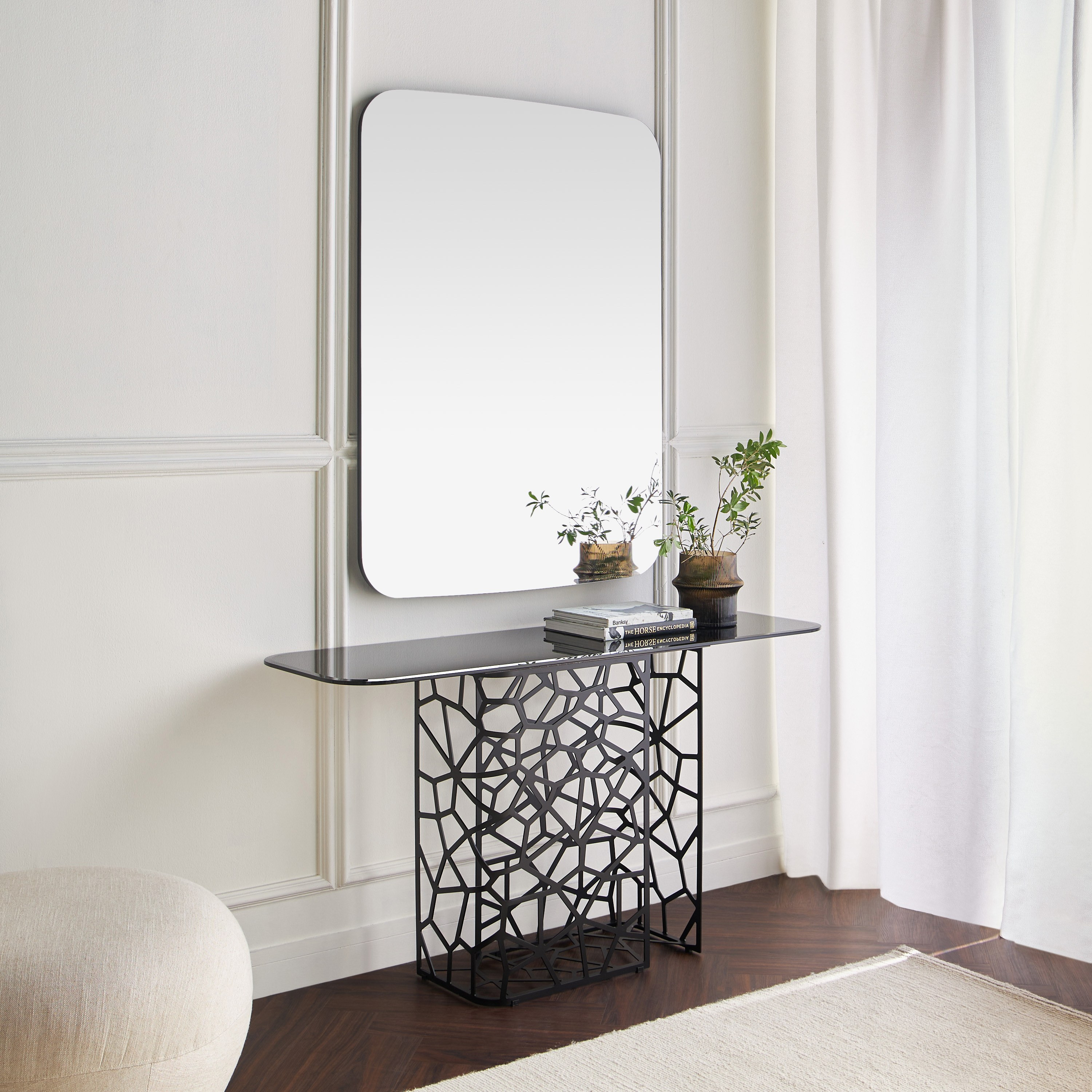 Shop Astrid Console Table with Mirror | Homecentre Oman