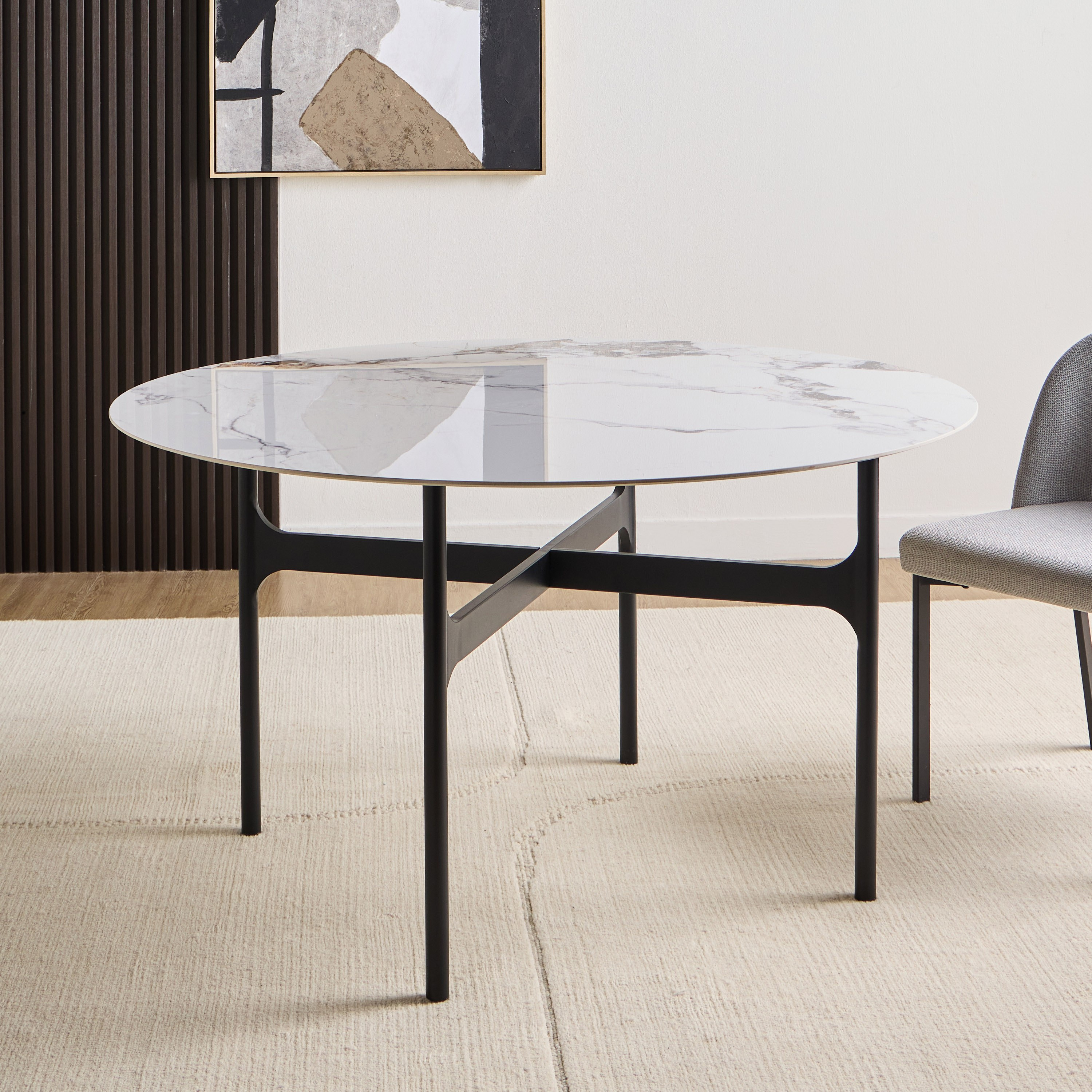 Shop Evie 6-Seater Ceramic Top Dining Table | Homecentre Oman