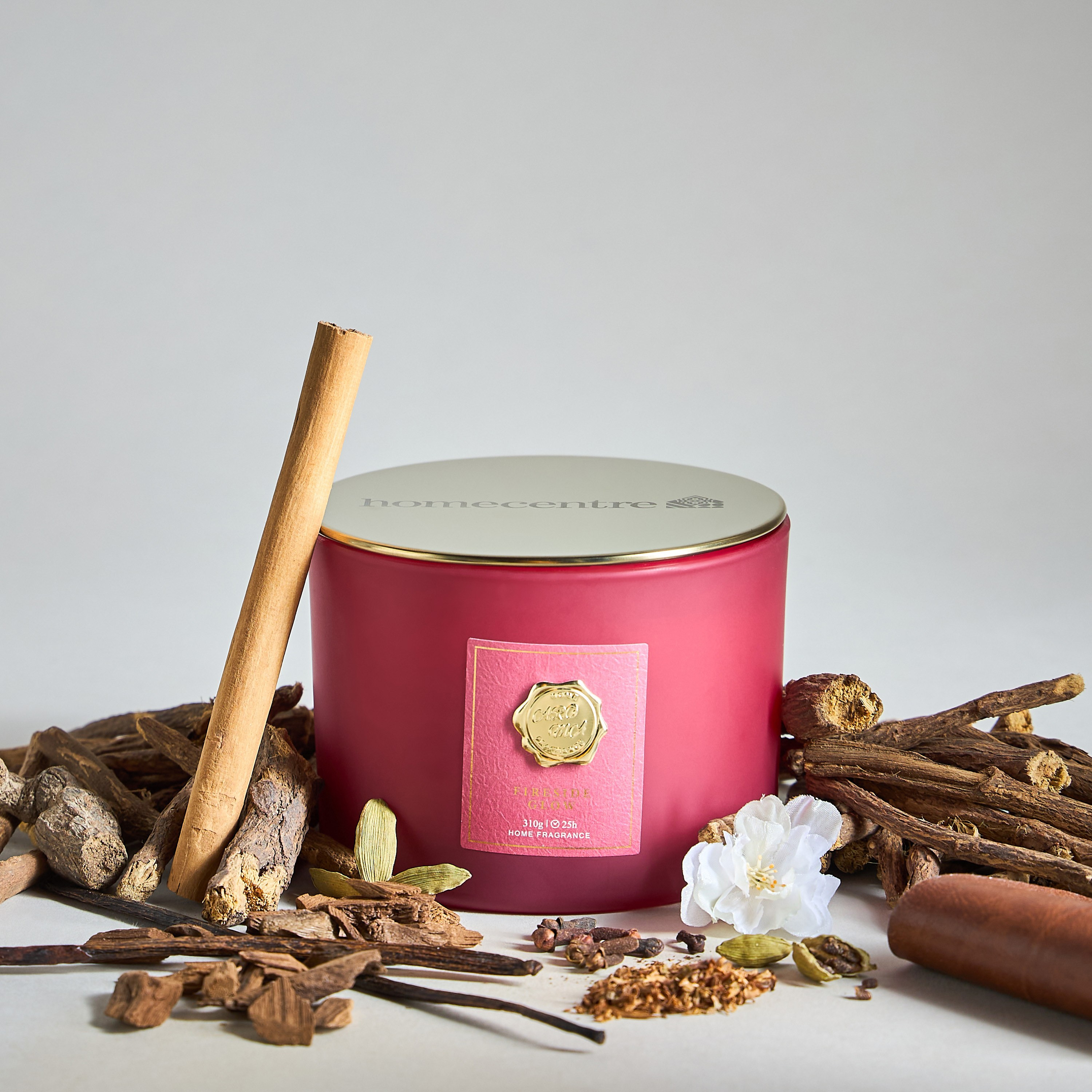 Shop Ambience Oud Fireside Glow Scented 3-Wick Jar Candle - 25 h Online ...