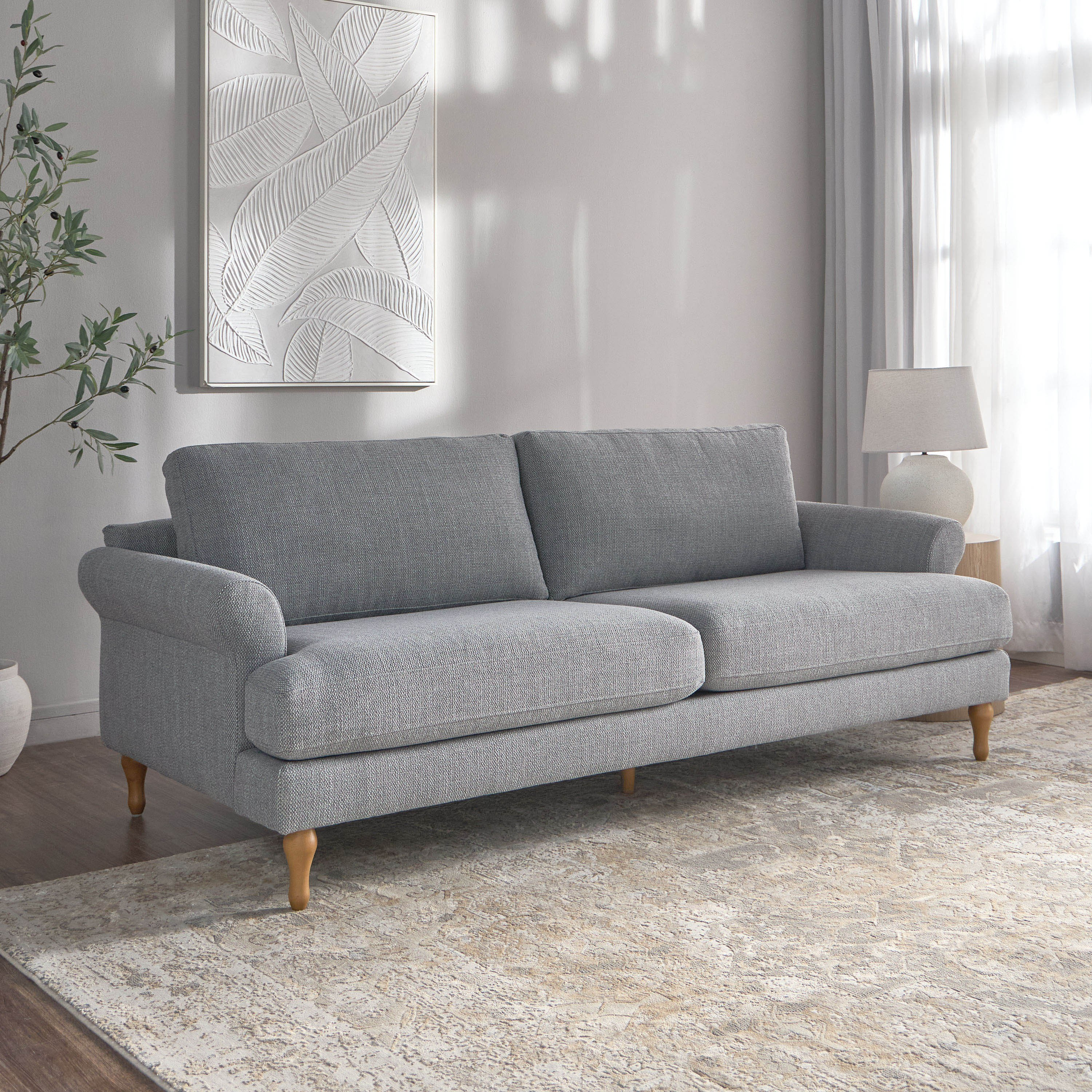 Ashton 3 Seater Fabric Sofa