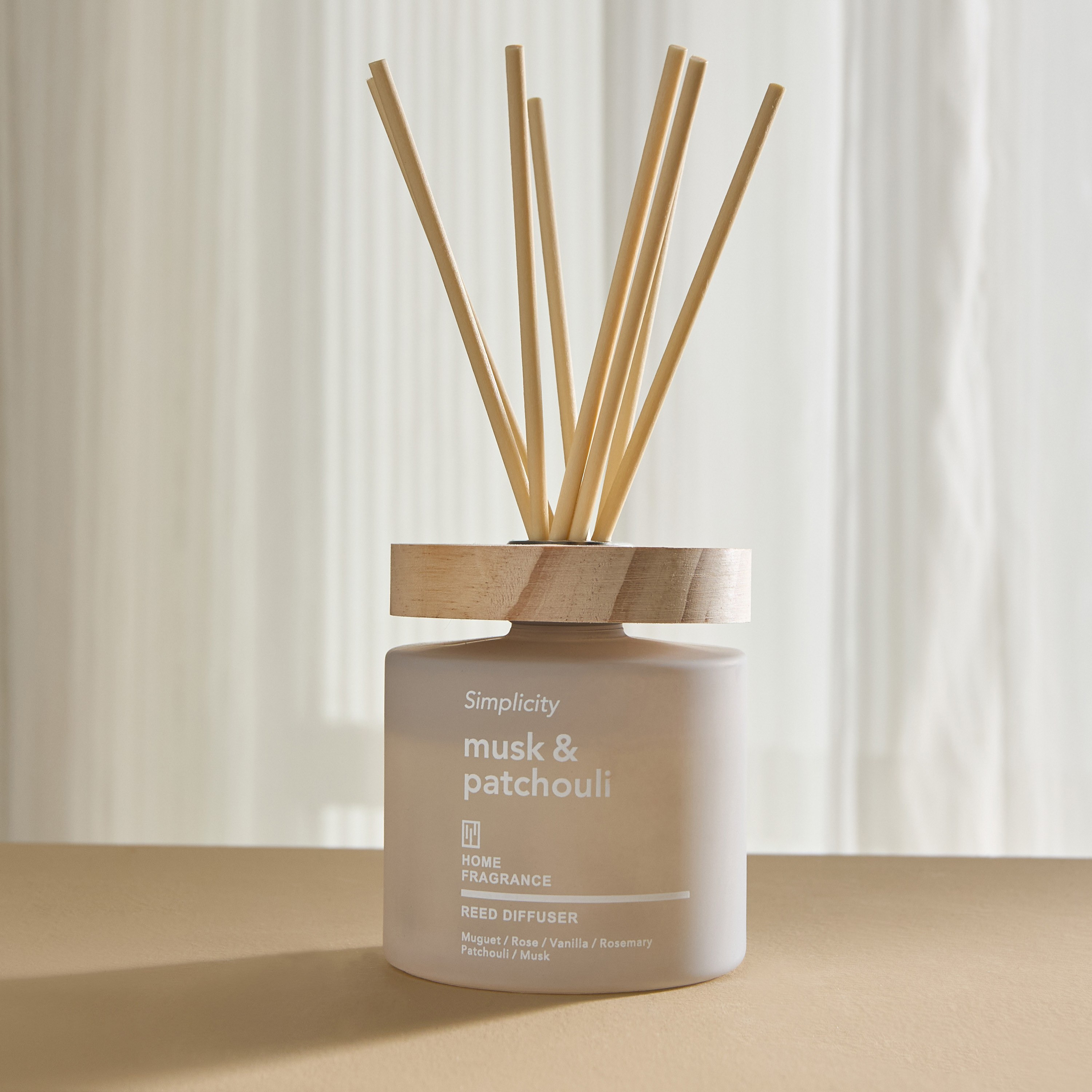 Shop Simplicity Musk and Patchouli Reed Diffuser - 160 ml | Homecentre Oman