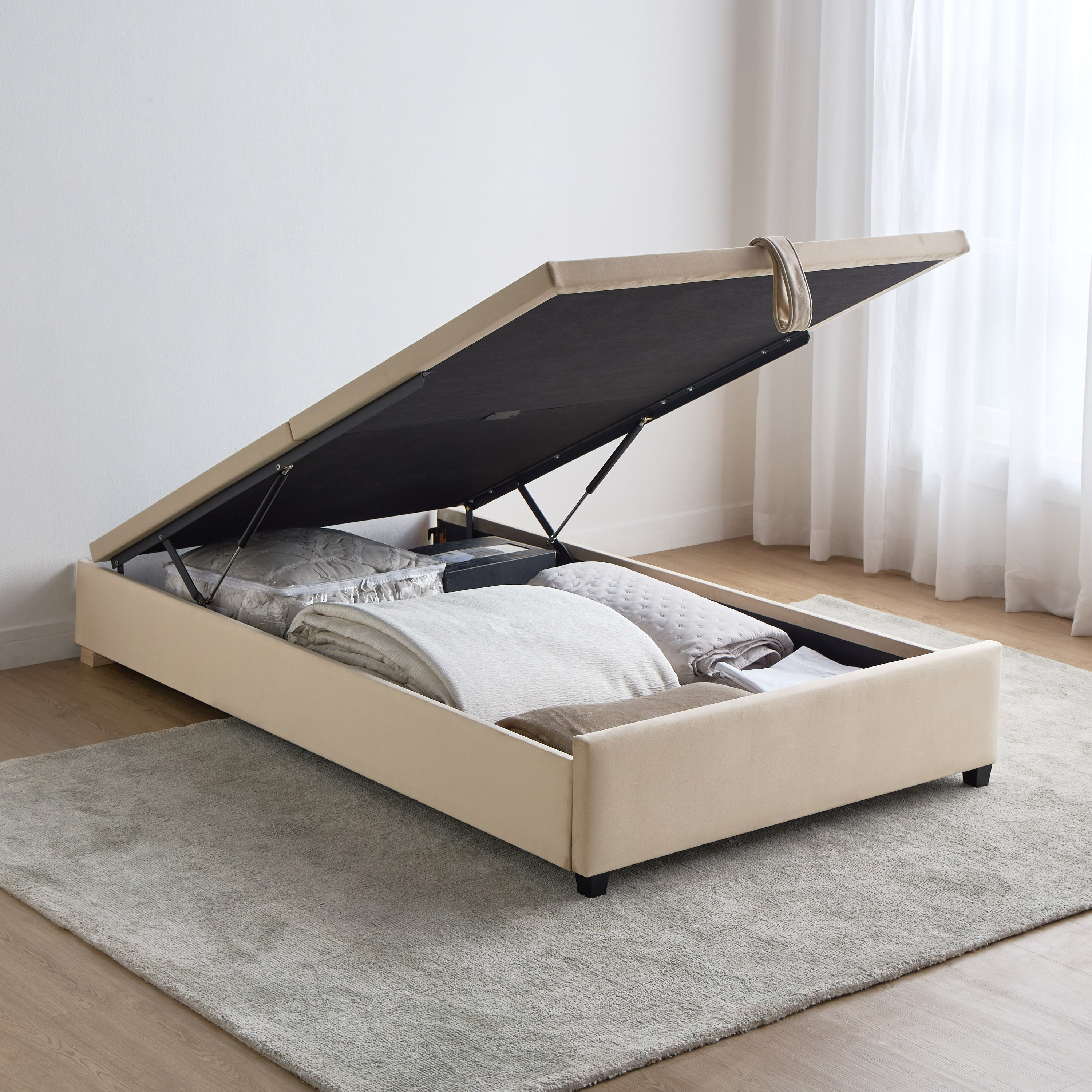 Shop Colette Single Modular Bed Base with Hydraulic Storage - 120x200 ...