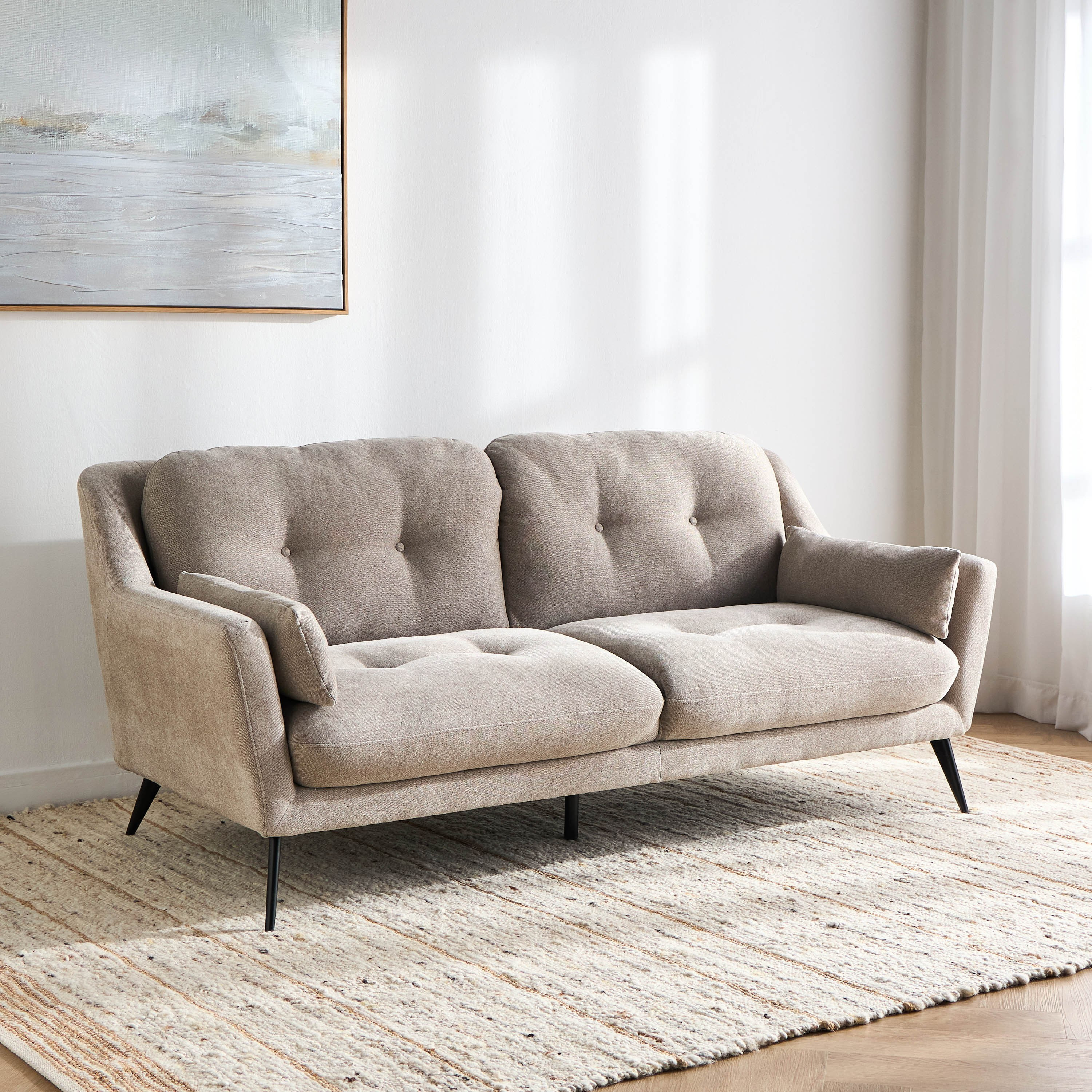 Shop Lynell 3-Seater Fabric Sofa | Home Centre Bahrain