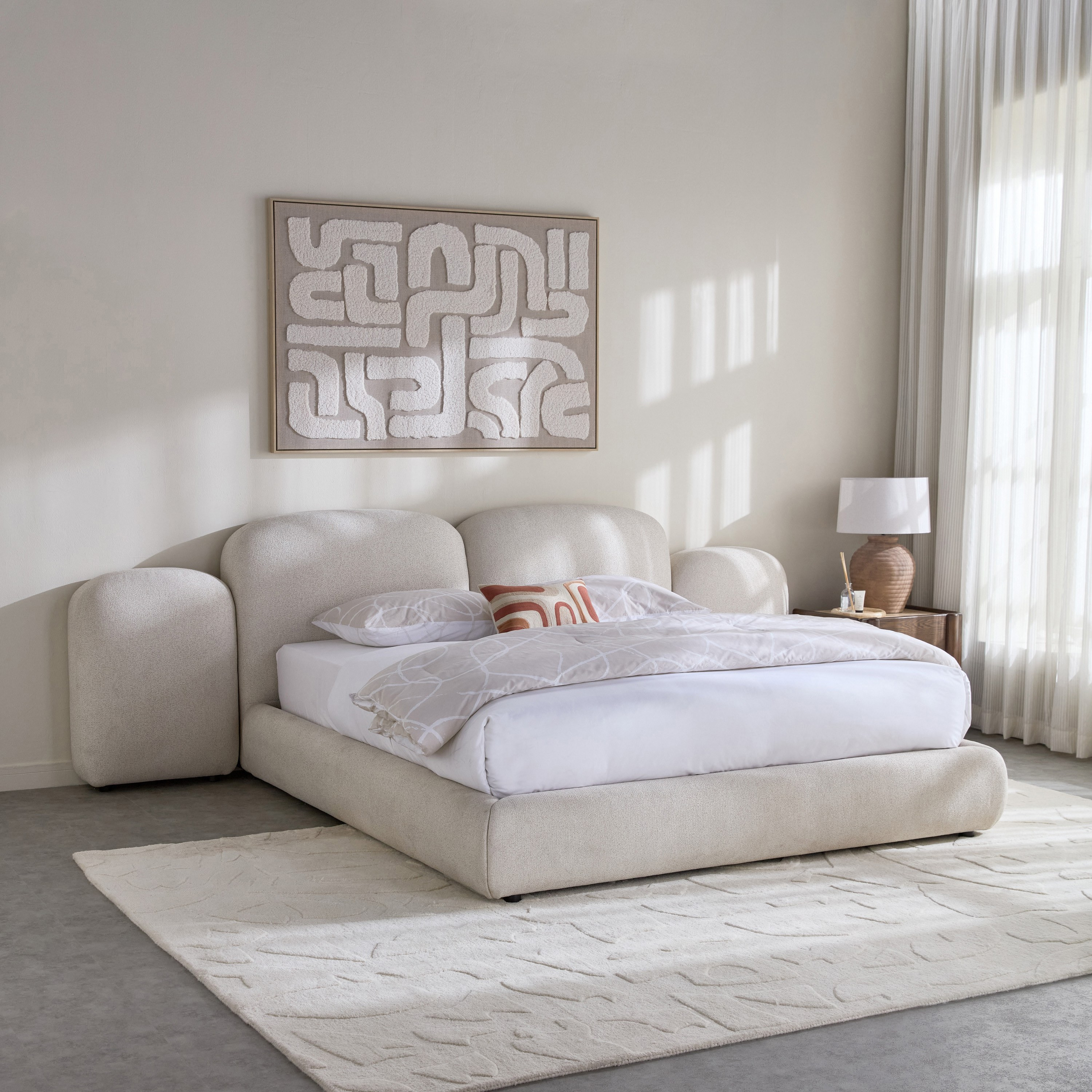 Shop Pebble King Bed - 180x200 cm | Homecentre Qatar