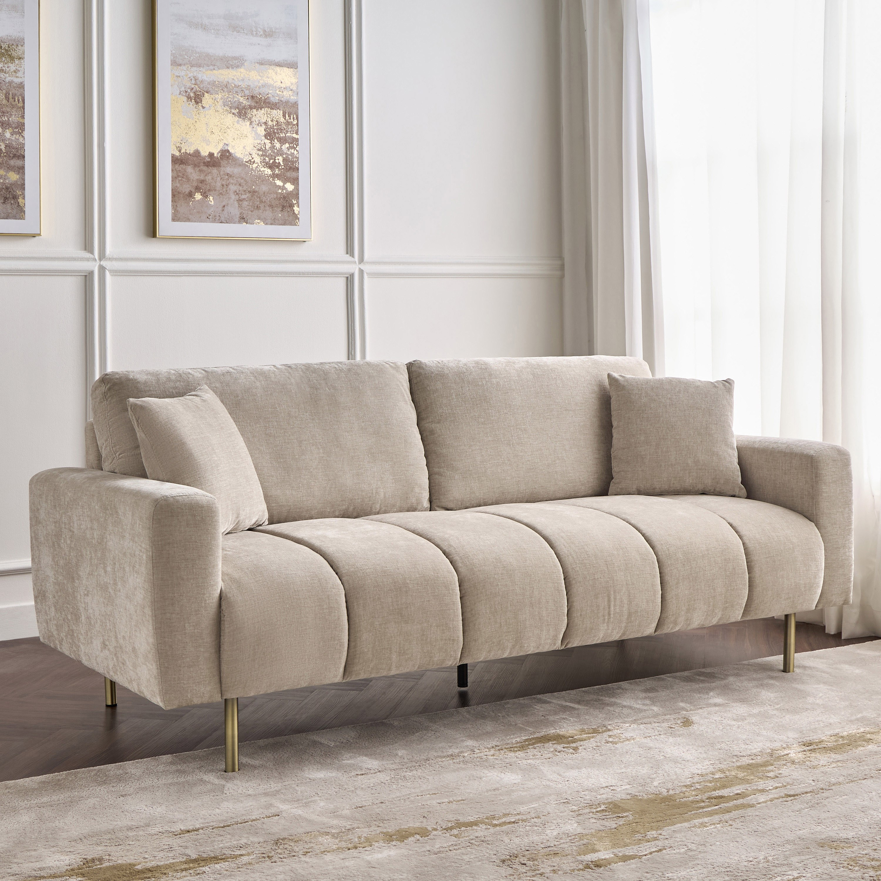 Shop Eric 3-Seater Fabric Sofa | Homecentre Oman