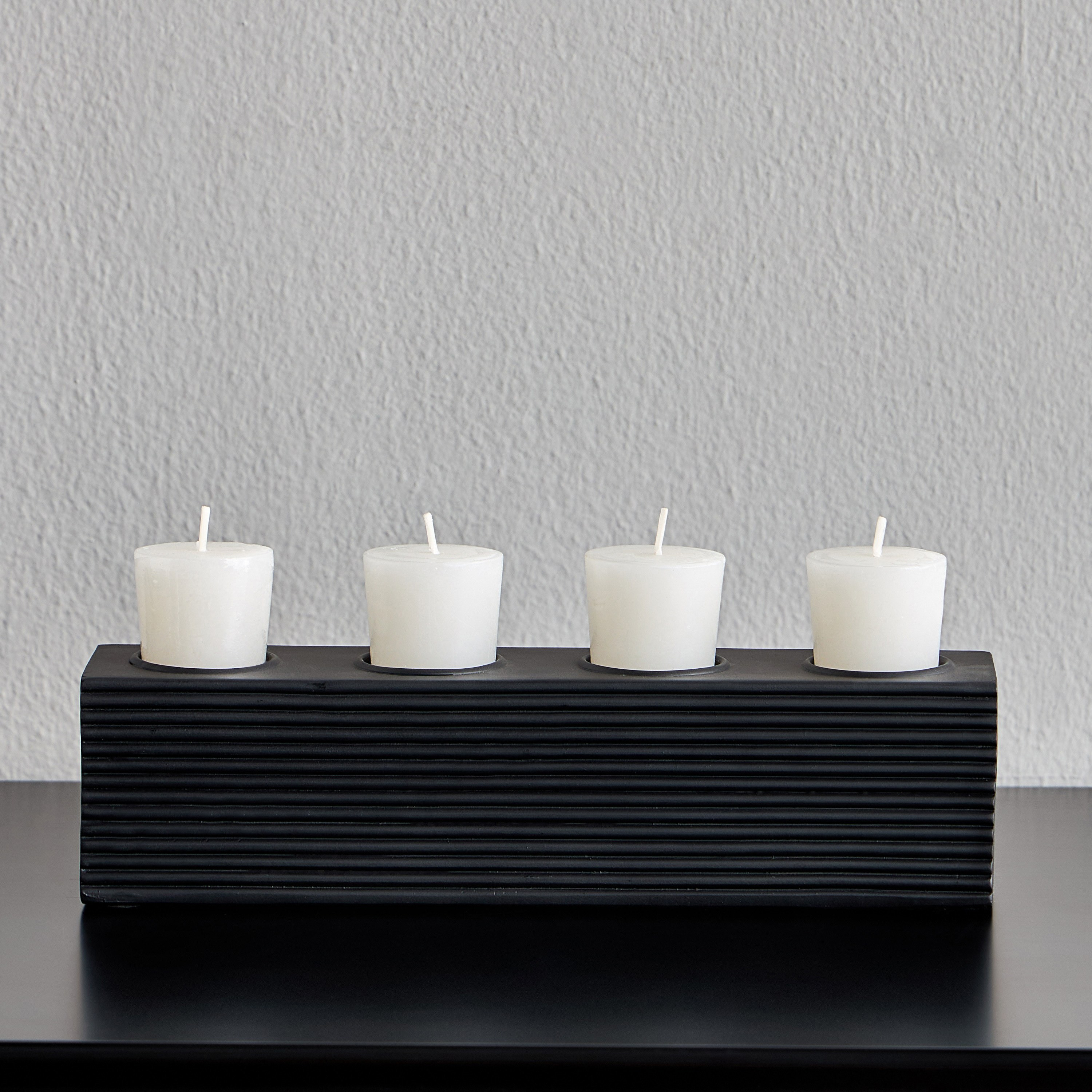 Shop Cubic Chisel 4-Tealight Candle Runner Online | Home Centre UAE