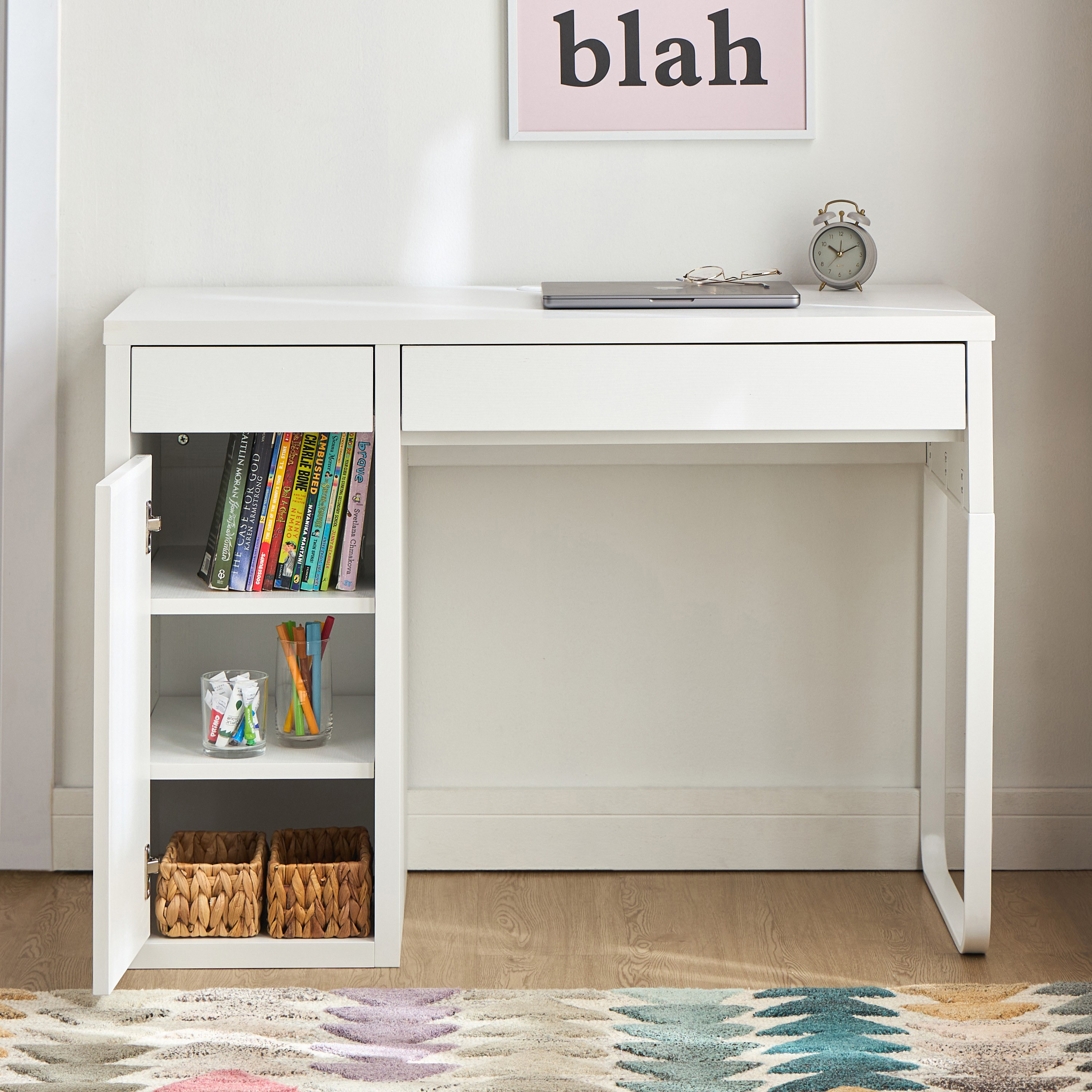 Miller Study Desk with Cabinet-babyandkids-roomfurniture-studydesks-image-3