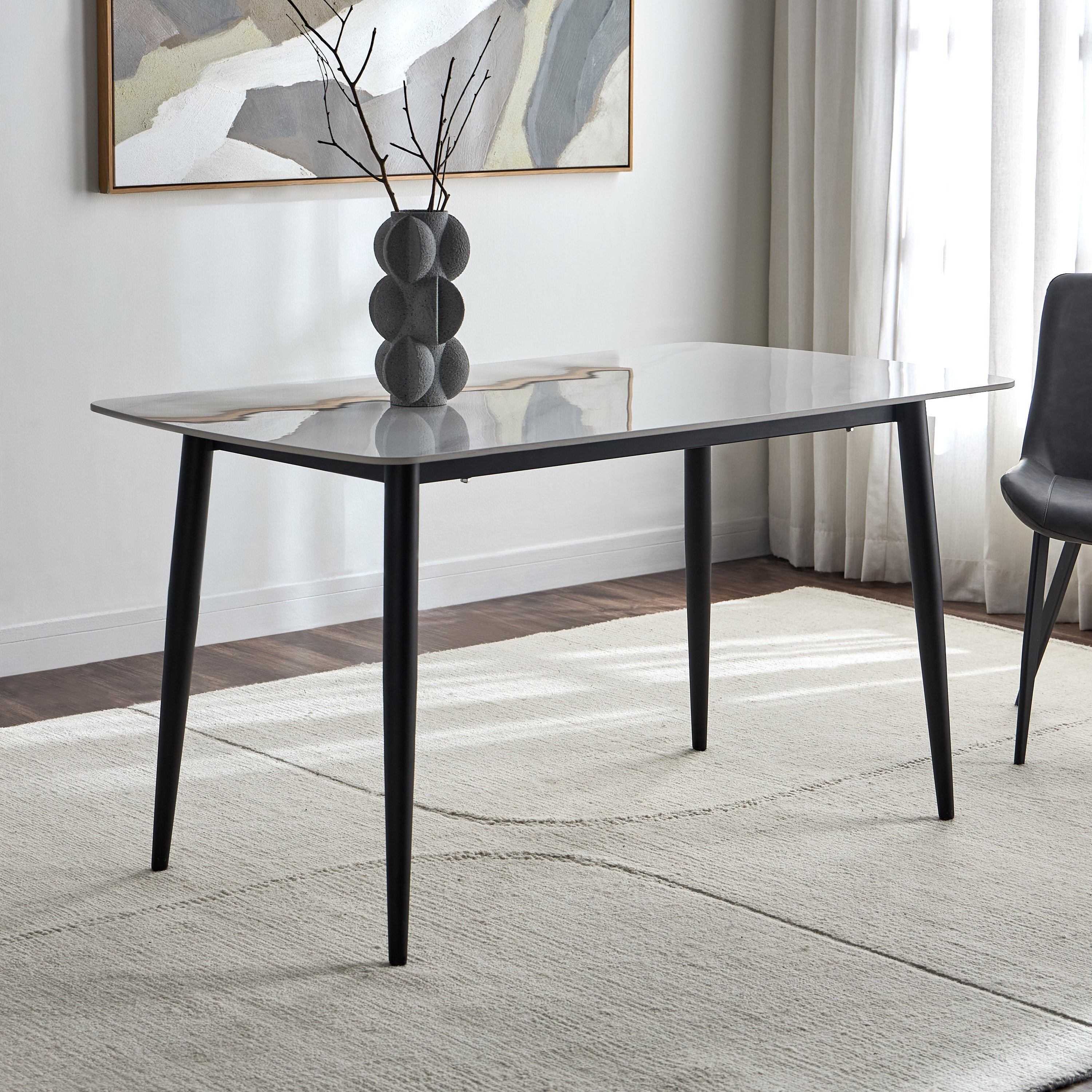 Shop Vinet 6-Seater Ceramic Top Dining Table | Homecentre Oman