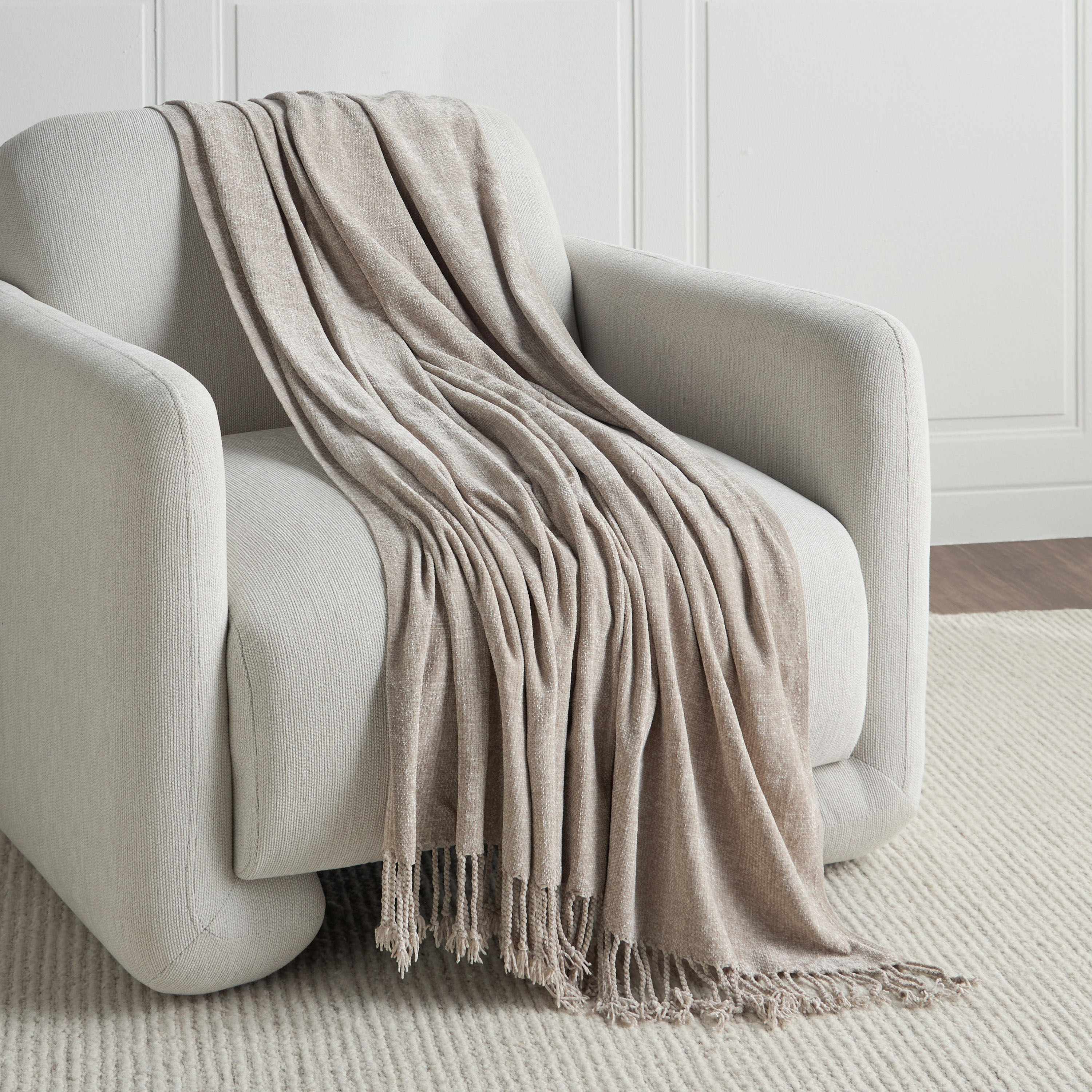 Chenille throw store