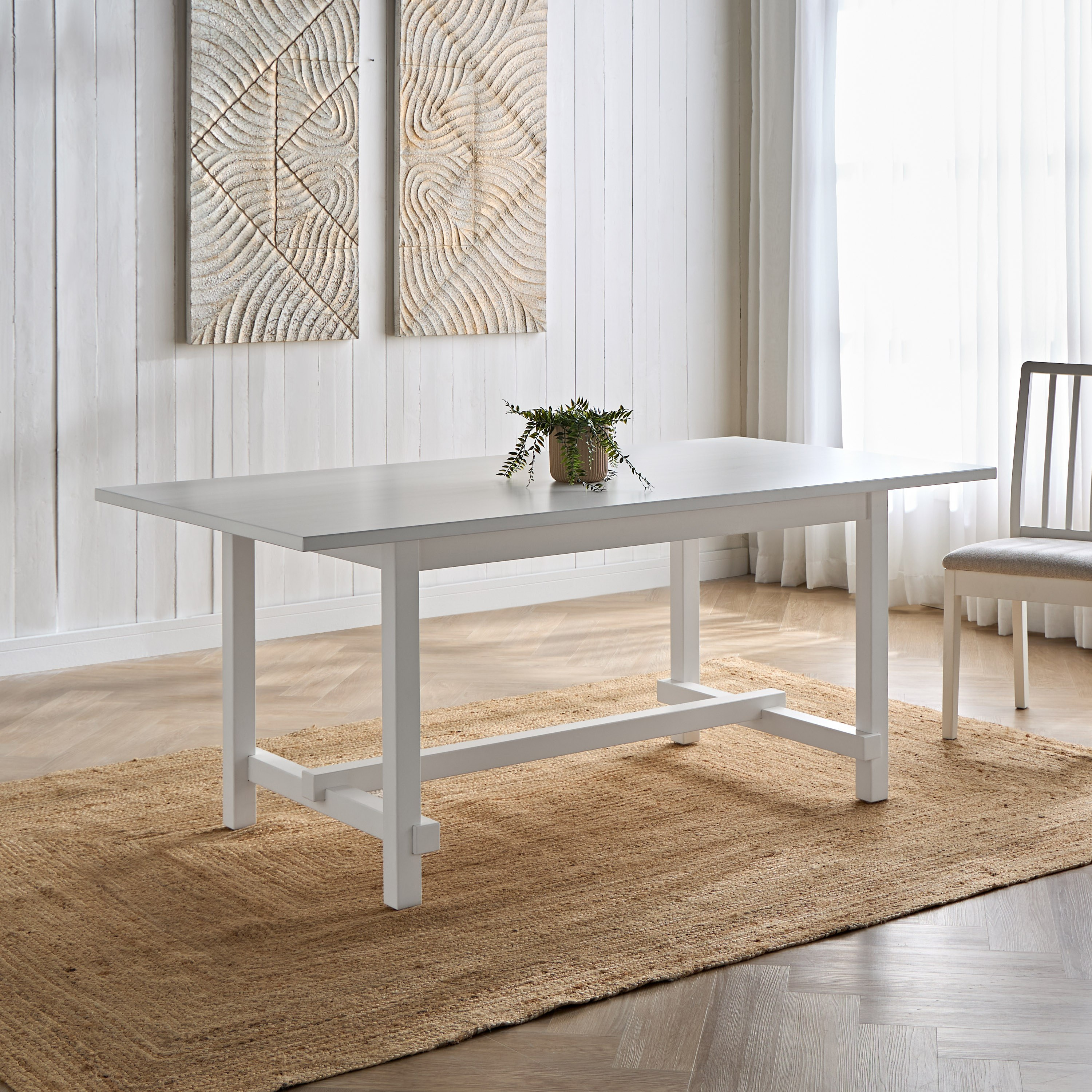 Shop Hemsley 6-Seater Wooden Top Dining Table | Homecentre Oman