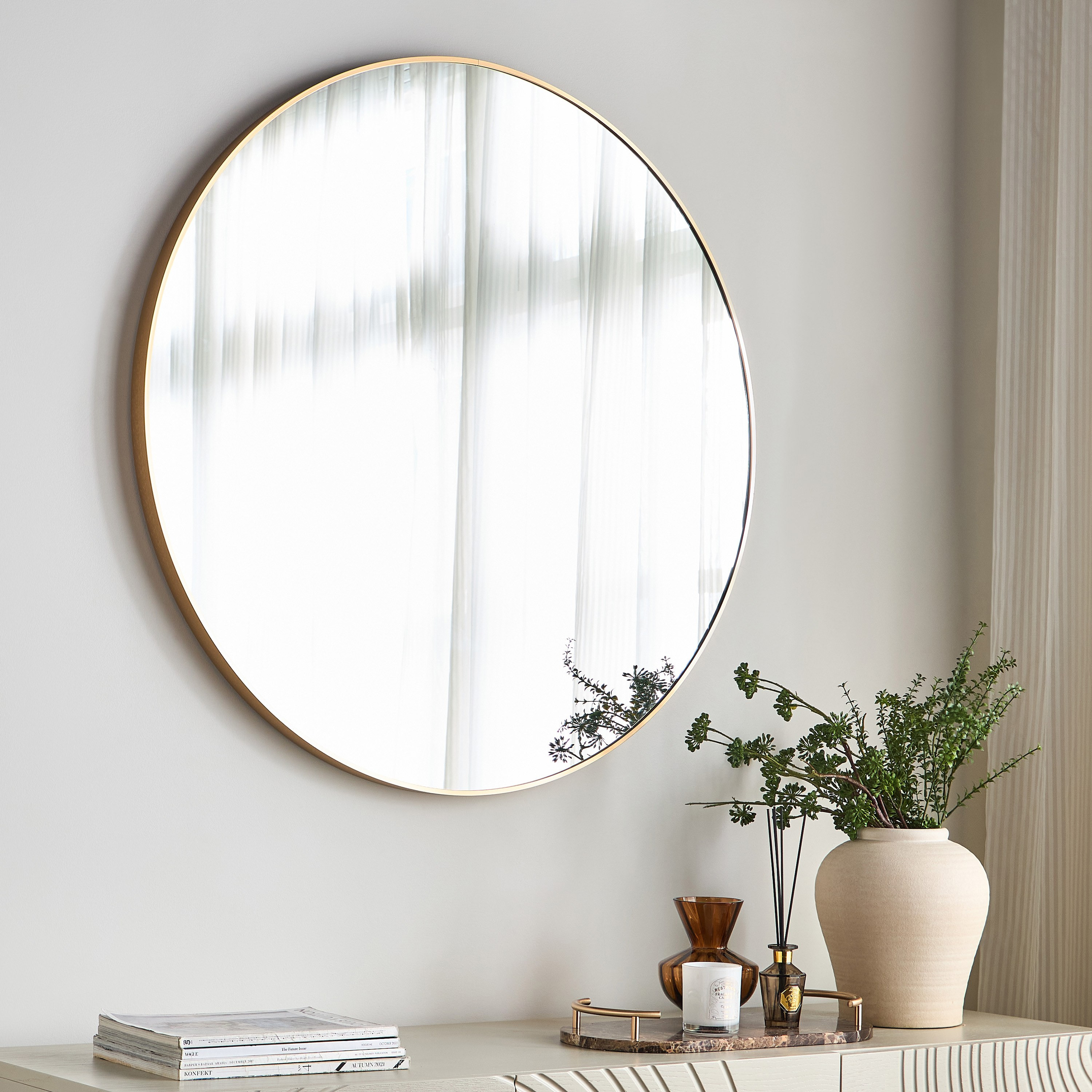 Shop Artemis Round Wall Mirror - 100x100 cm | Home Centre UAE