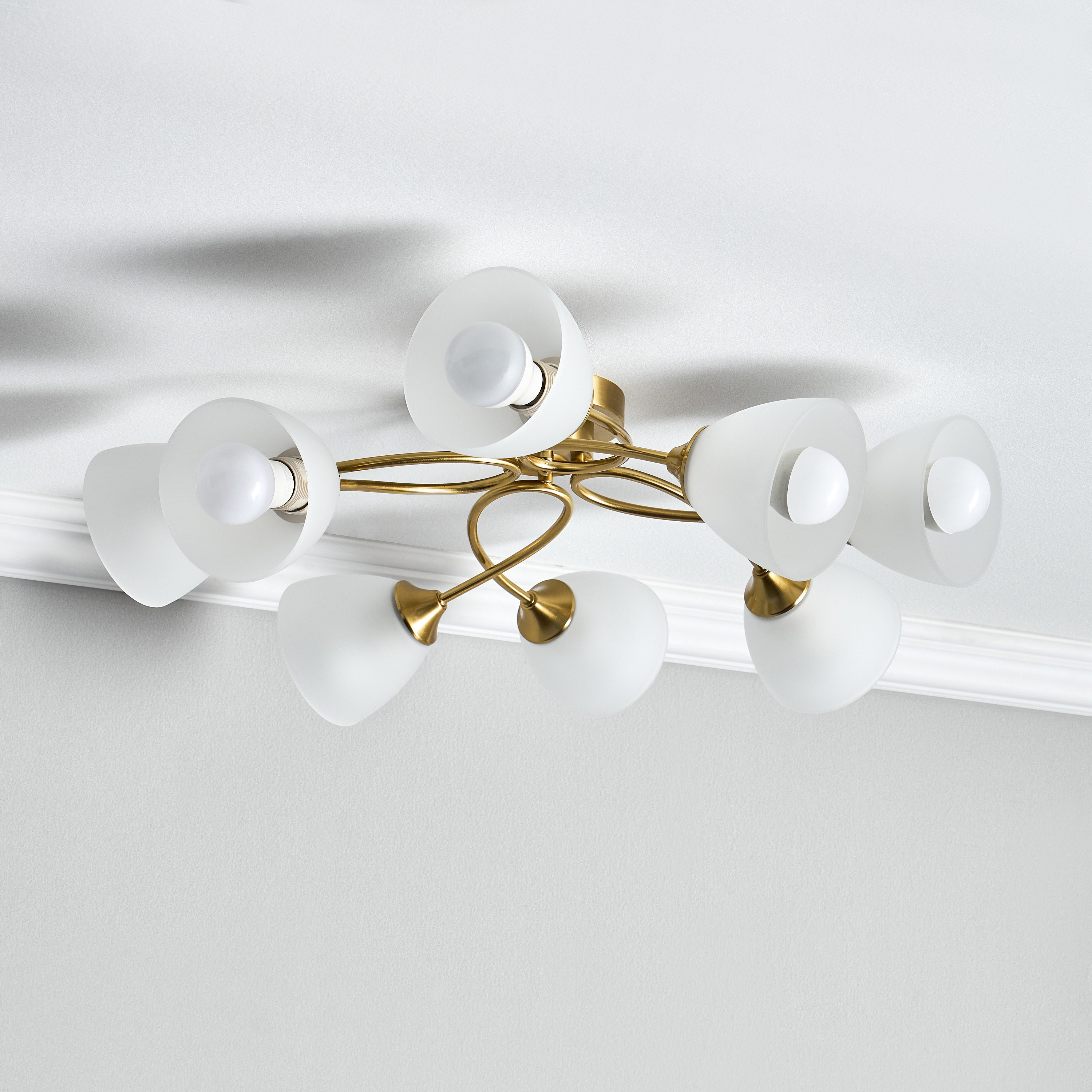 Shop Avielle 8-Light Glass Chandelier | Homecentre Qatar