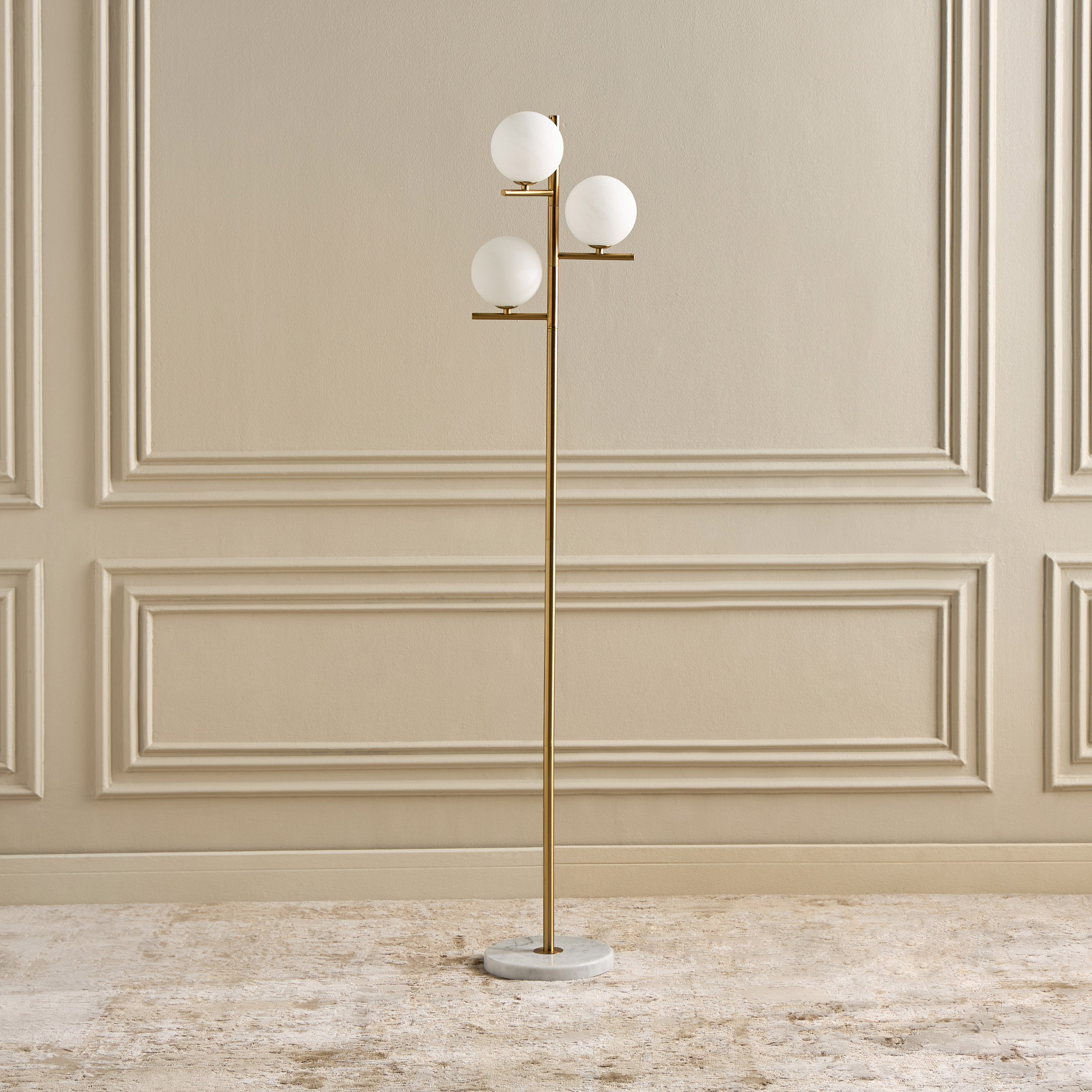 Shop Eloise Glass Floor Lamp - 142 cm | Homecentre Oman