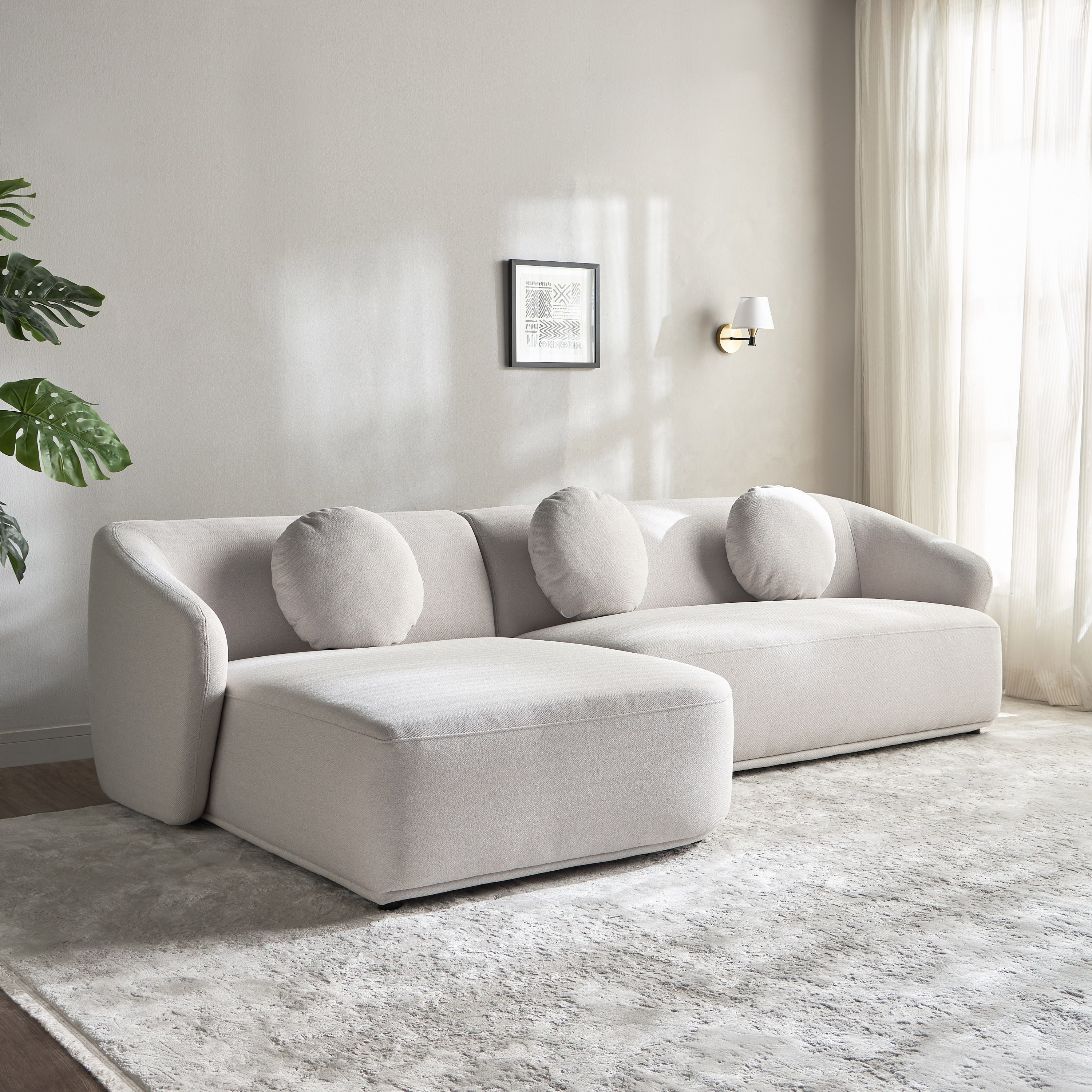 Shop Adair 4-Seater Fabric Left Corner Sofa | Homecentre Oman
