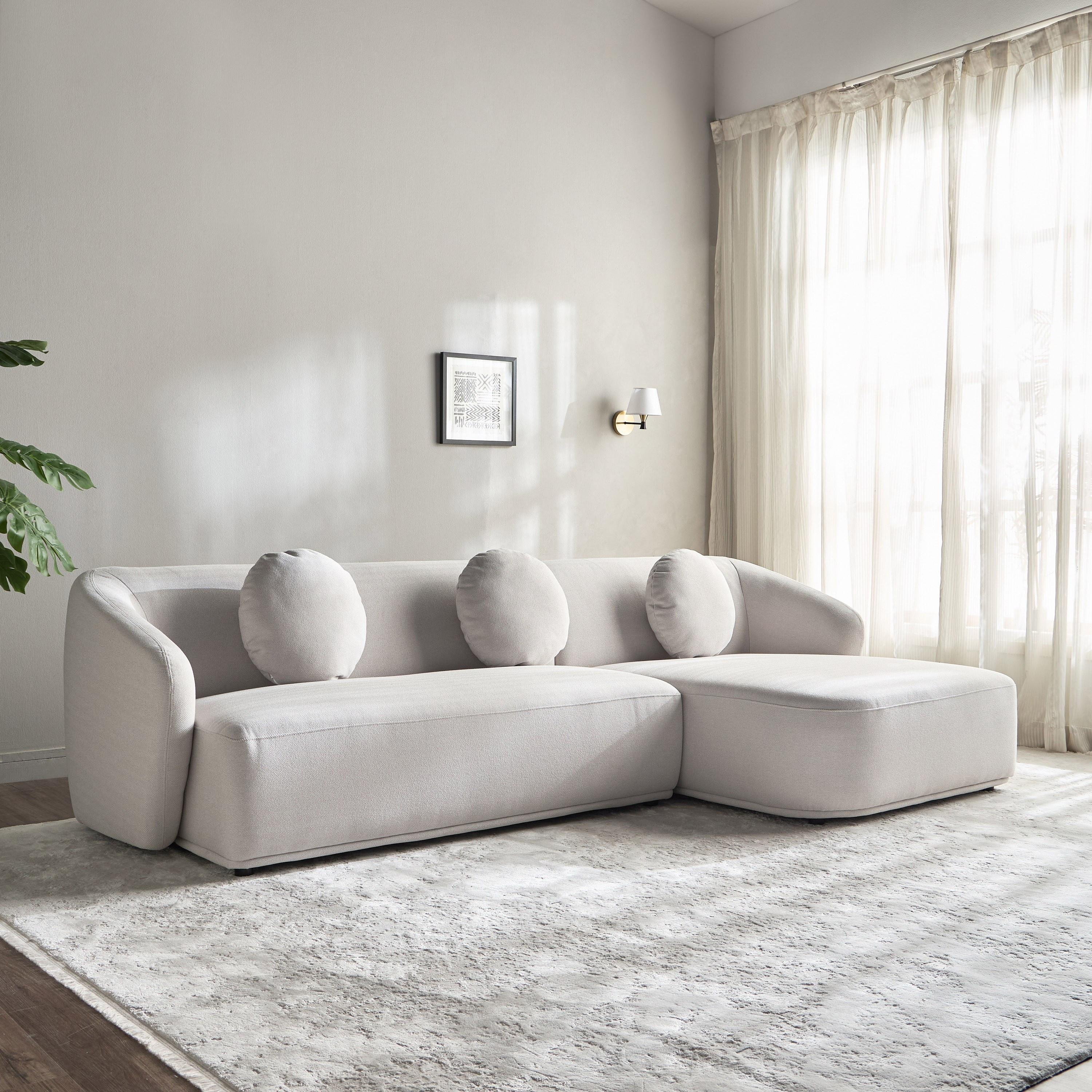 Shop Adair 4-Seater Fabric Right Corner Sofa | Homecentre Oman