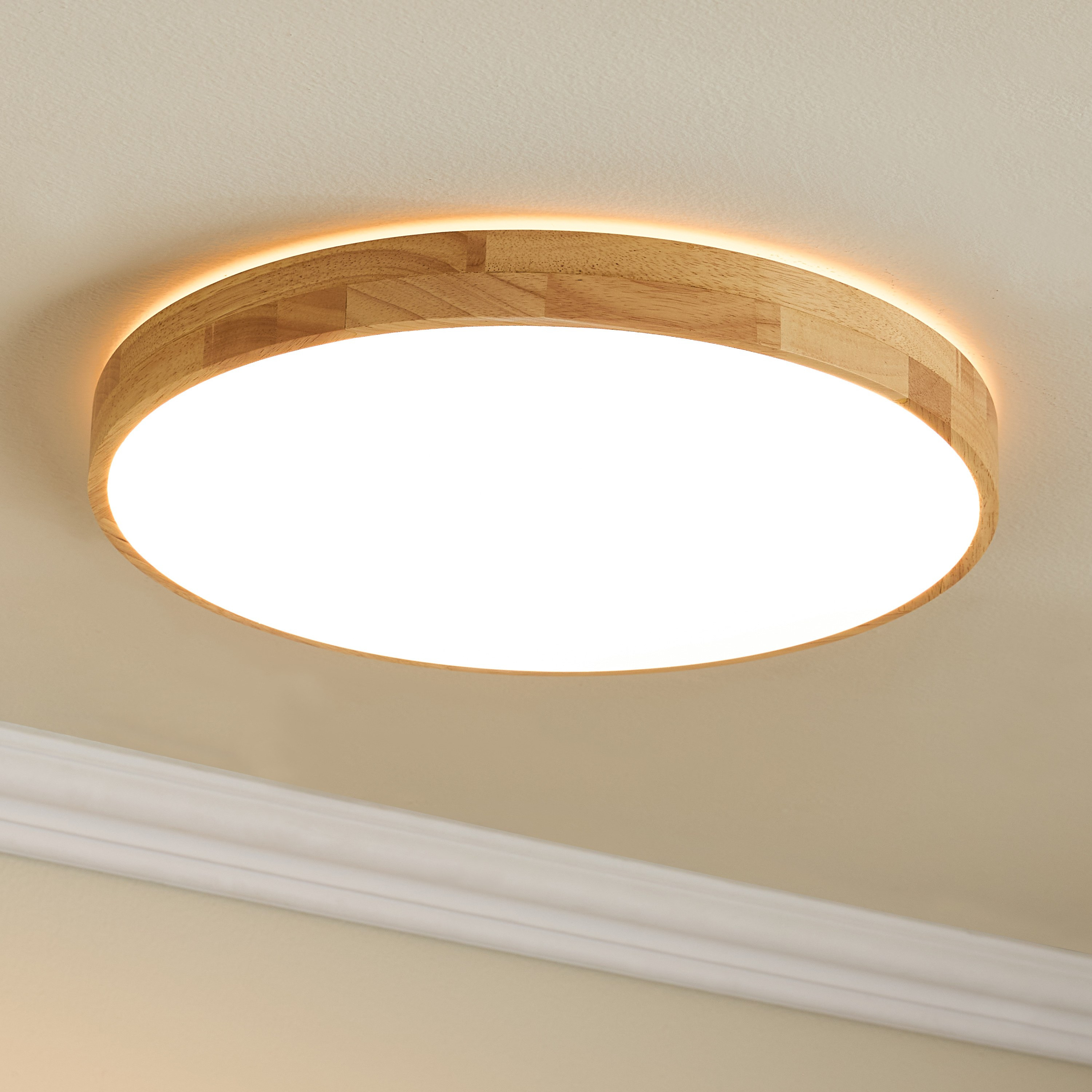 Shop Weston Wooden LED Ceiling Lamp | Homecentre Oman