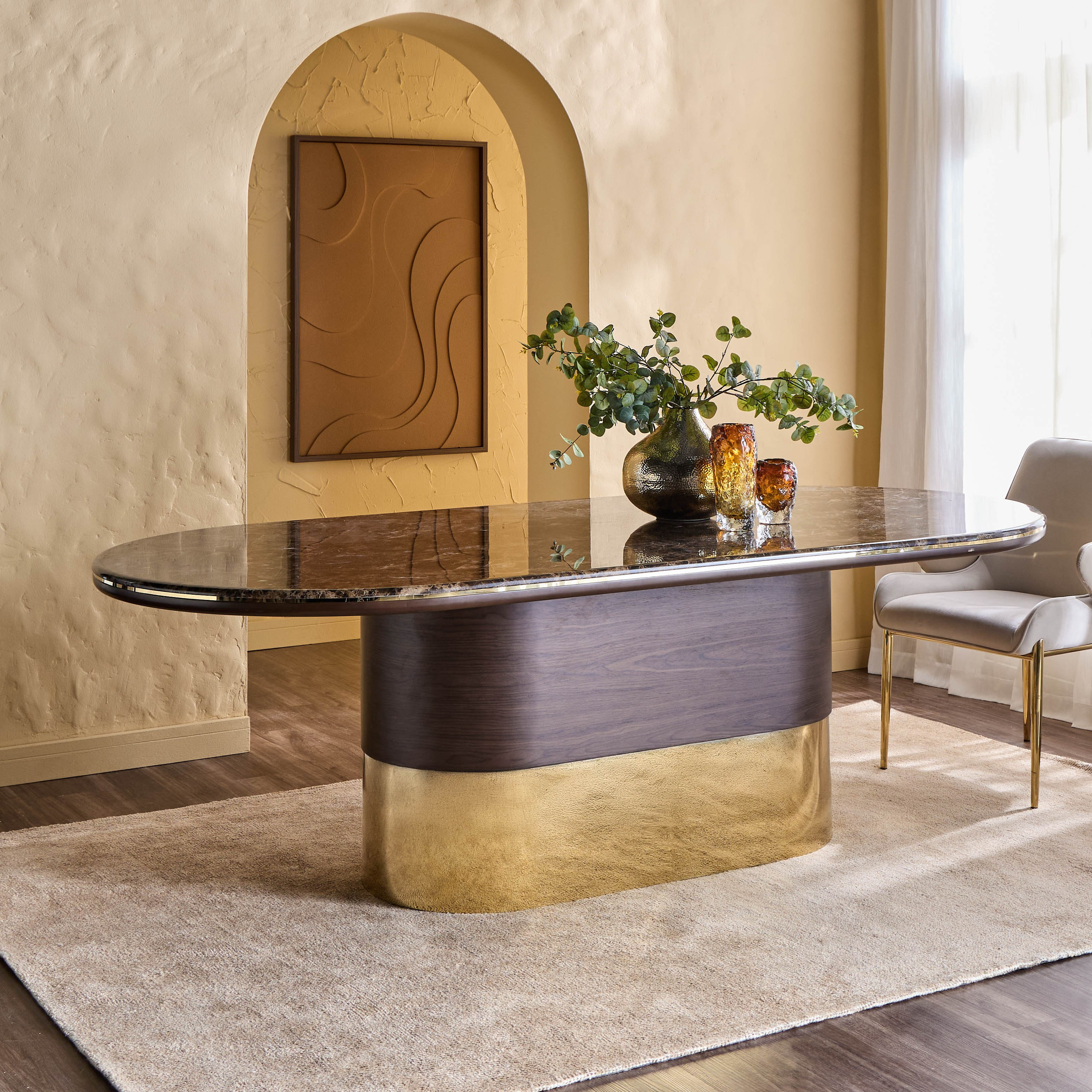 Shop Tamara 8-Seater Marble Top Dining Table | Homecentre Egypt