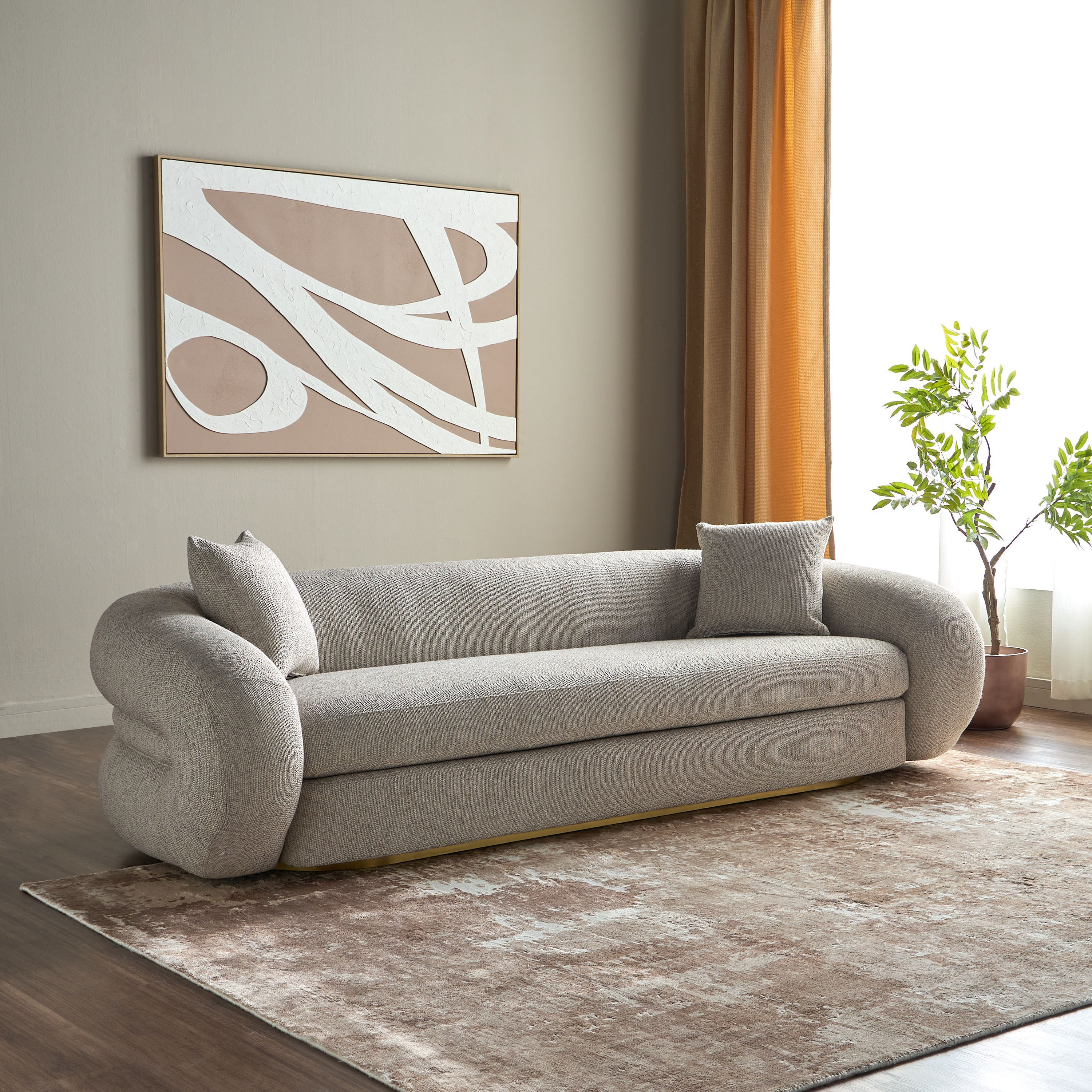 Shop Solaria 3-Seater Fabric Sofa | Home Centre Qatar