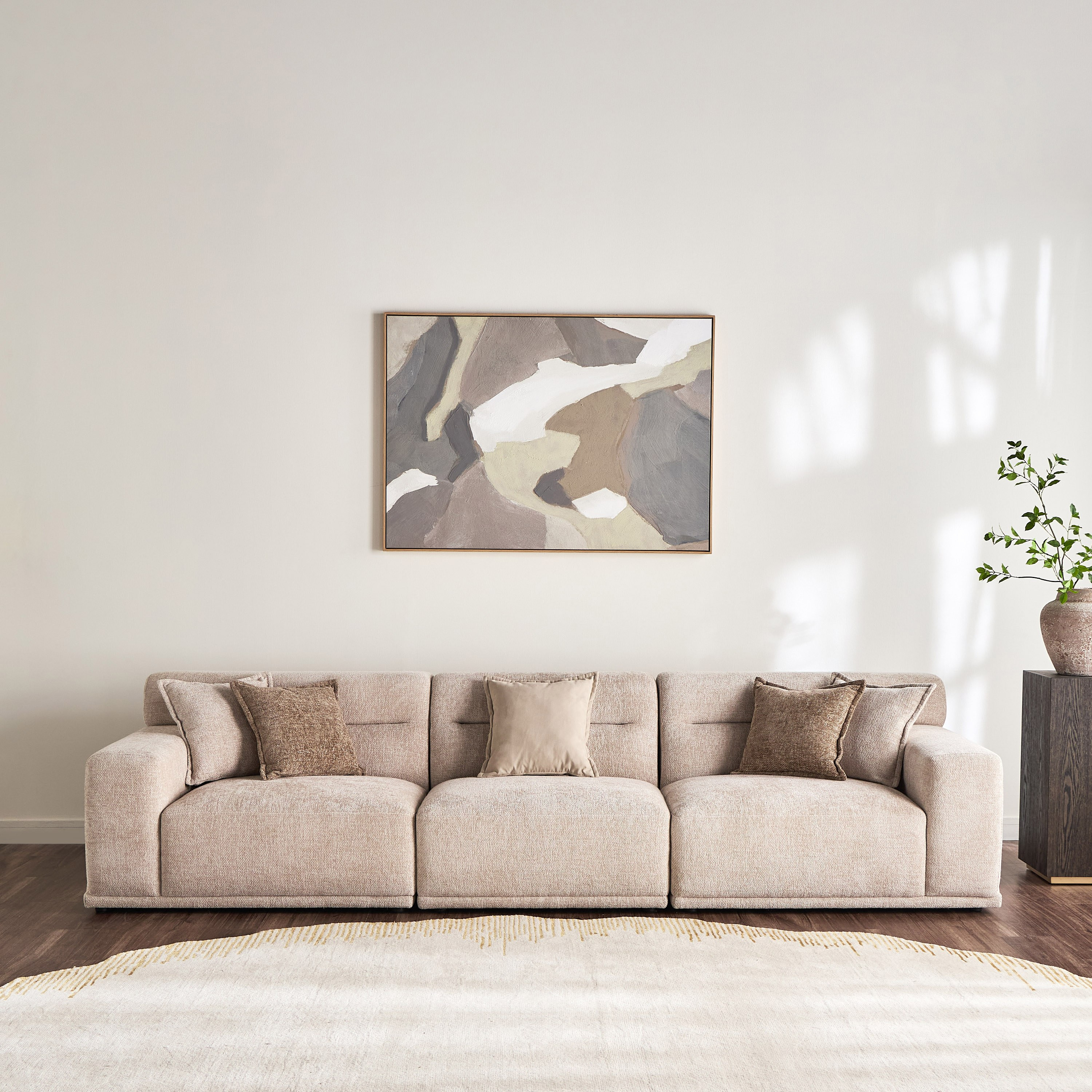 Shop Doree 4-Seater Fabric Sofa | Homecentre Oman