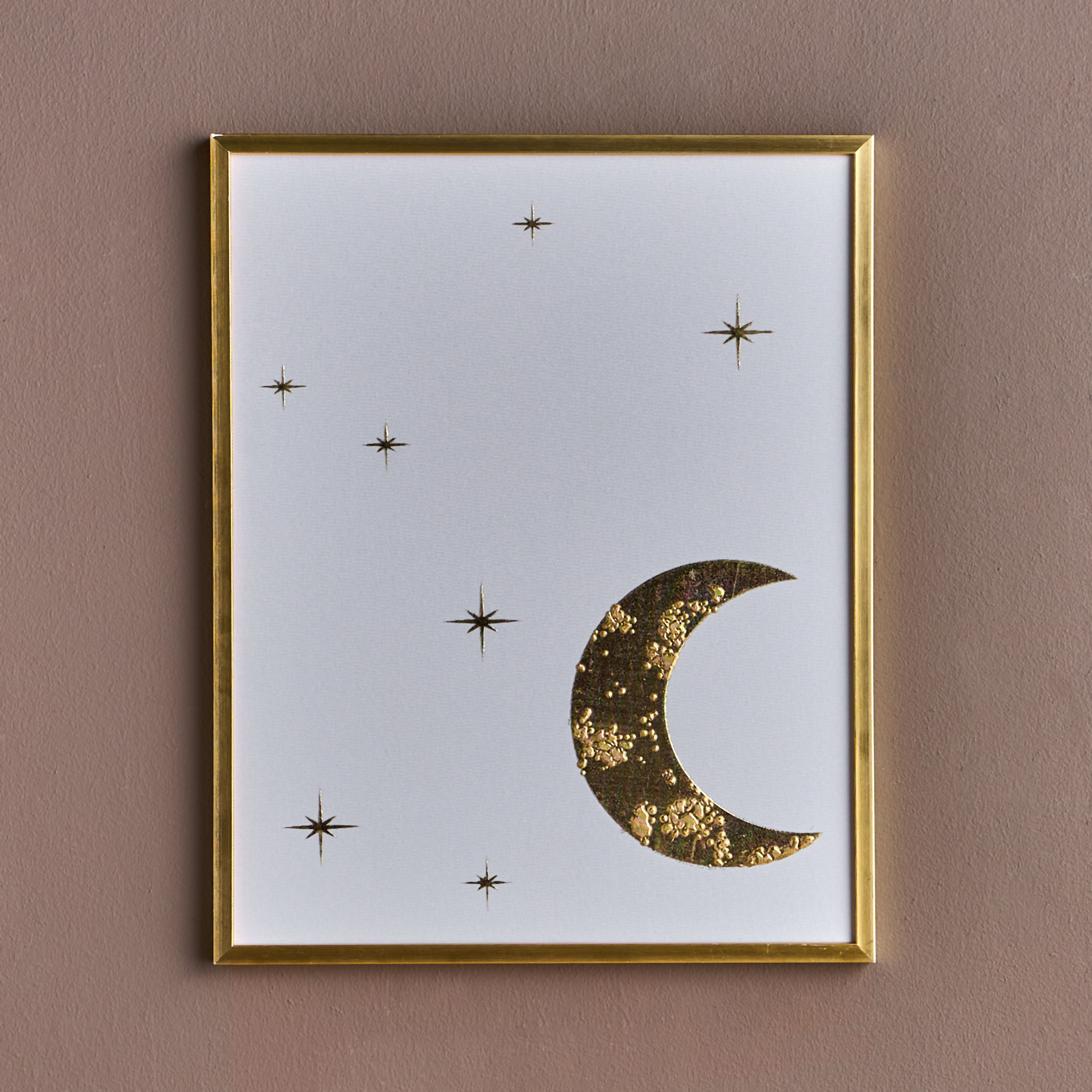 Shop Manar Star and Moon Metal Framed Wall Art - 40x50 cm | Homecentre ...