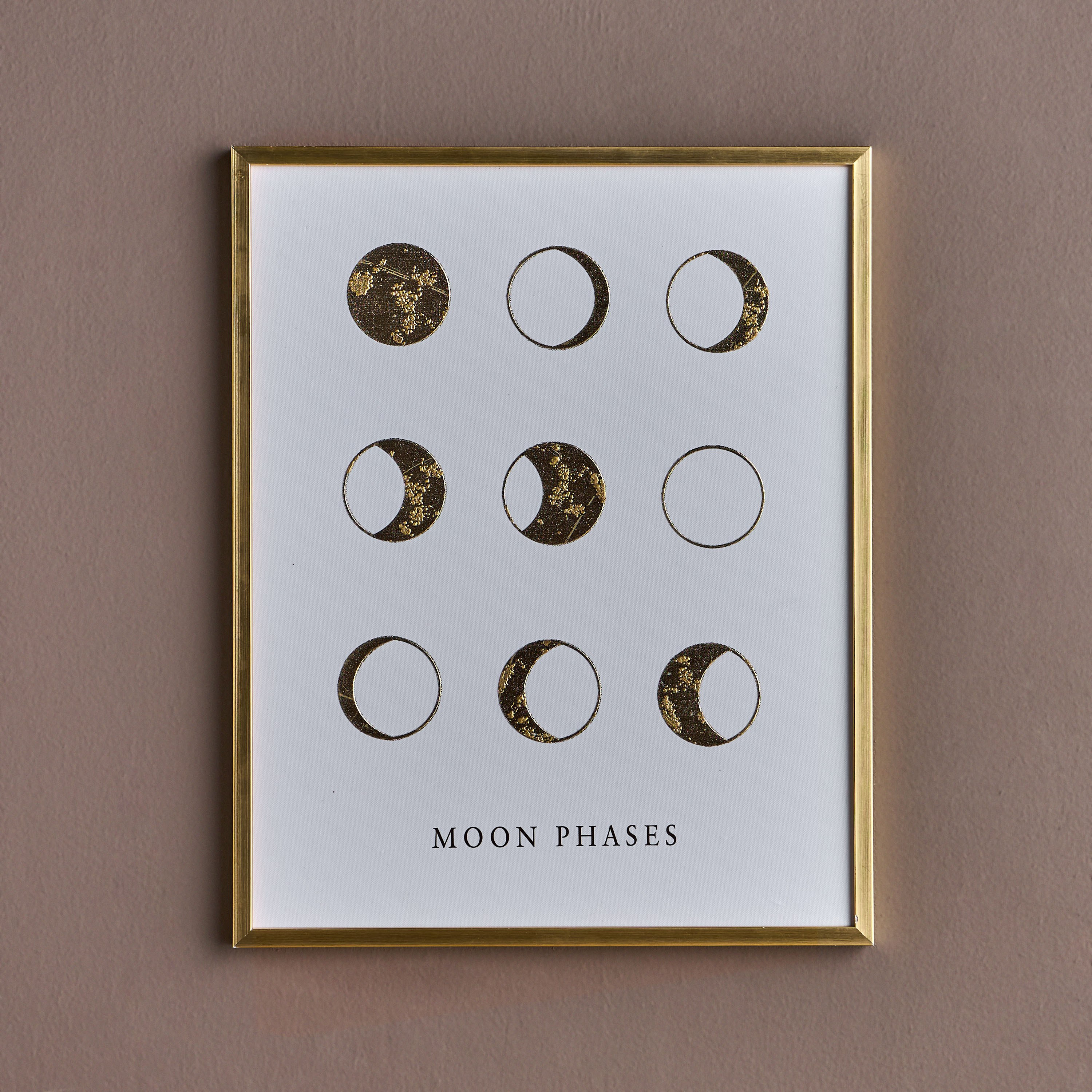 Shop Manar Ramadan Moon Phase Framed Canvas Wall Art - 50x40 cm | Home ...