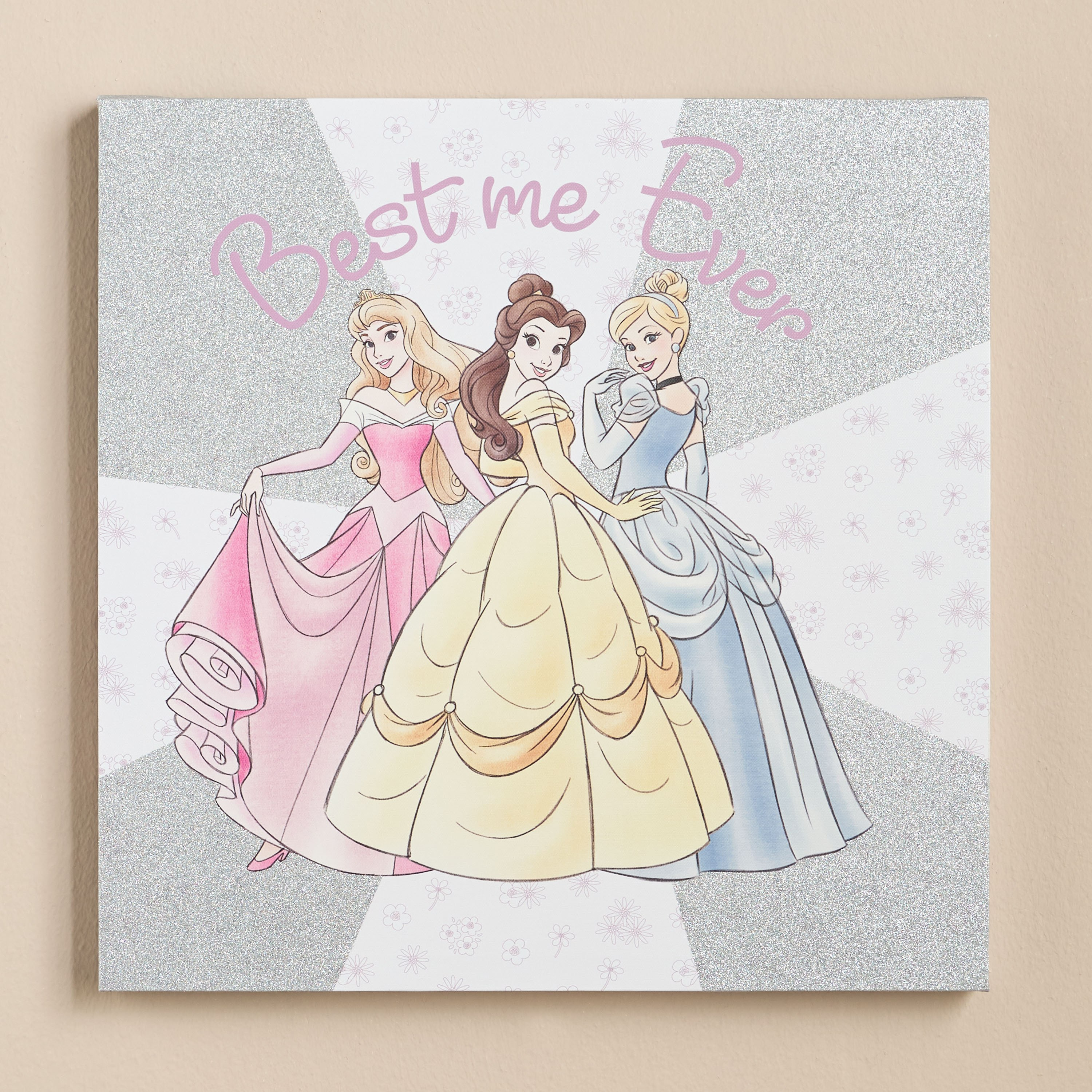 Shop Disney Princess Best Me Ever Canvas Wall Art - 45x45 cm | Home ...