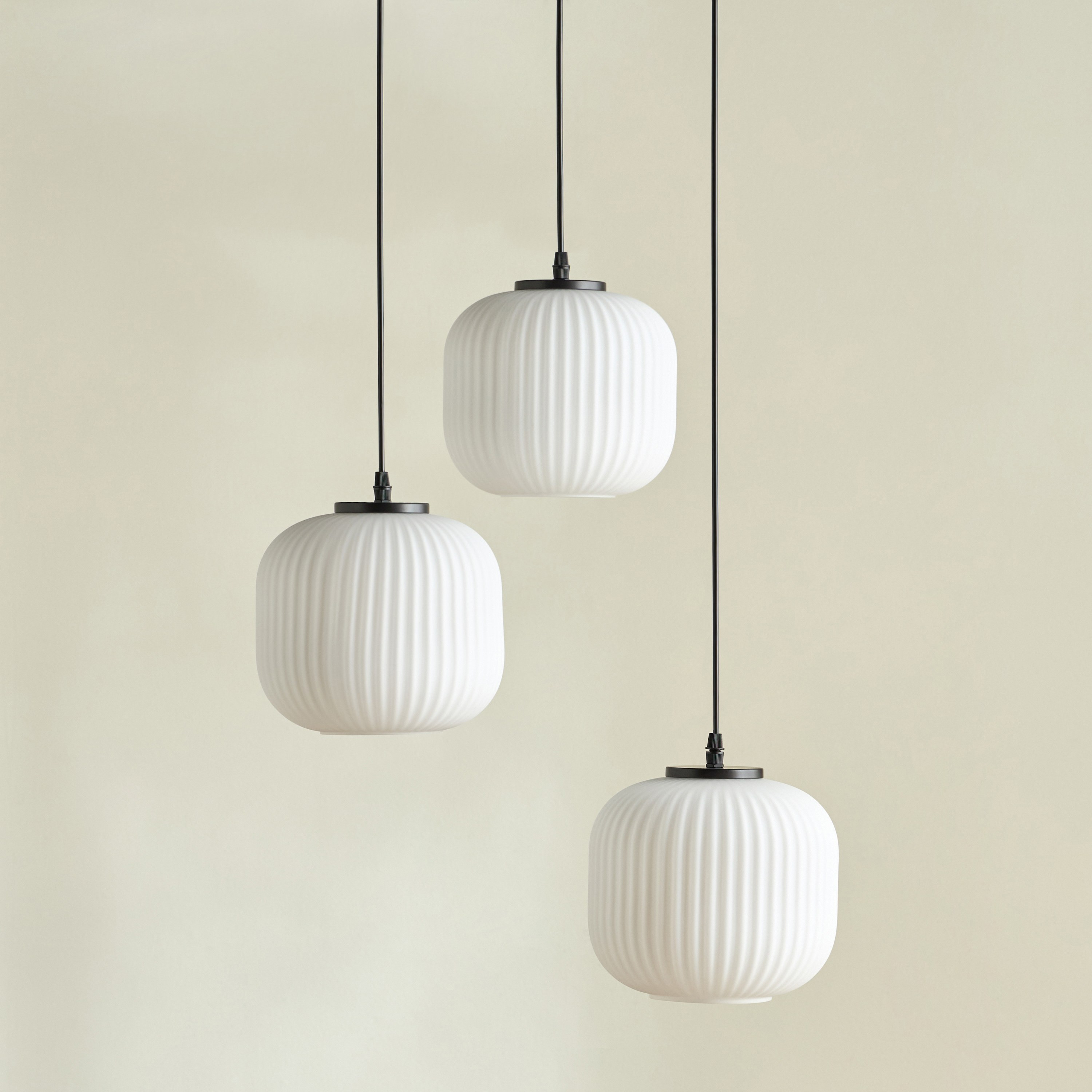 Shop Alessia 3-Lights Glass Ceiling Lamp | Home Centre Kuwait