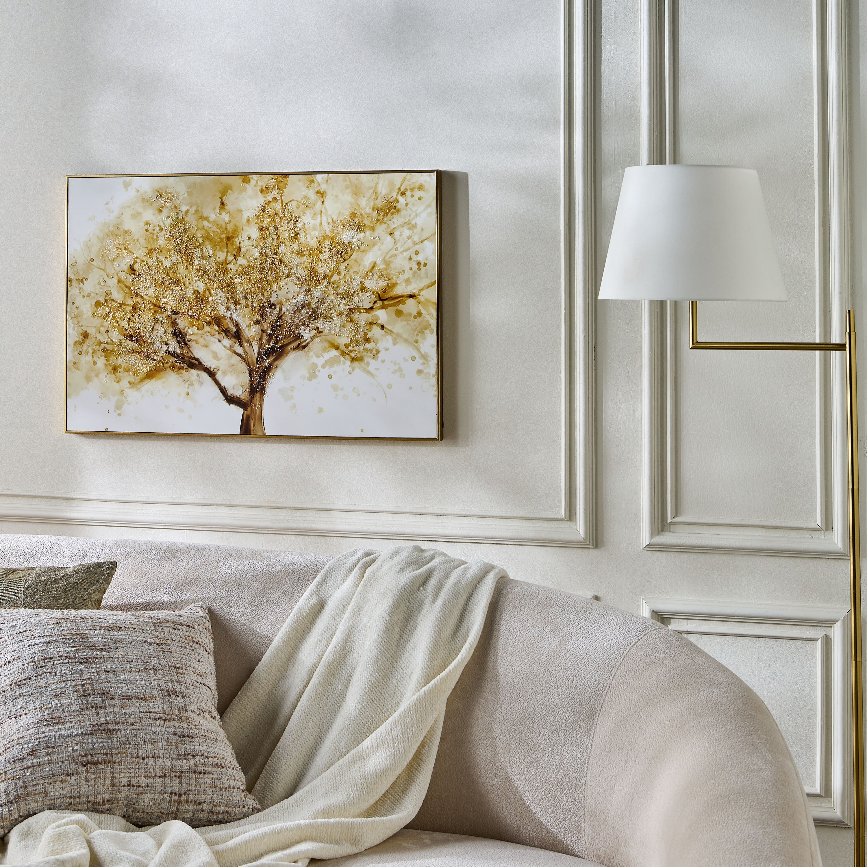 Buy Vasil Jewelled Framed Canvas Wall Art - 60x90 cm Online ...