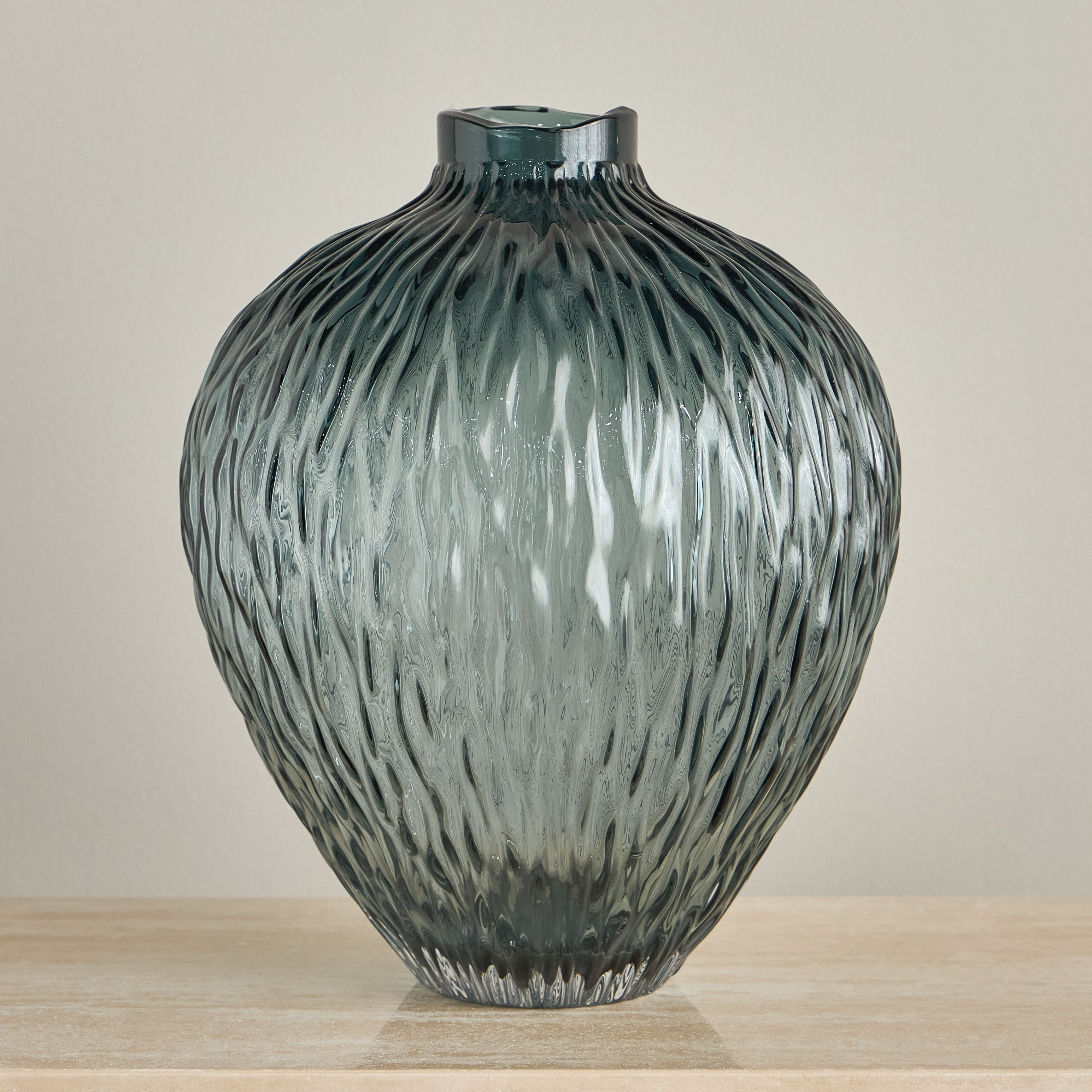 Shop Tamara Glass Vase - 37 cm Online | Home Centre UAE