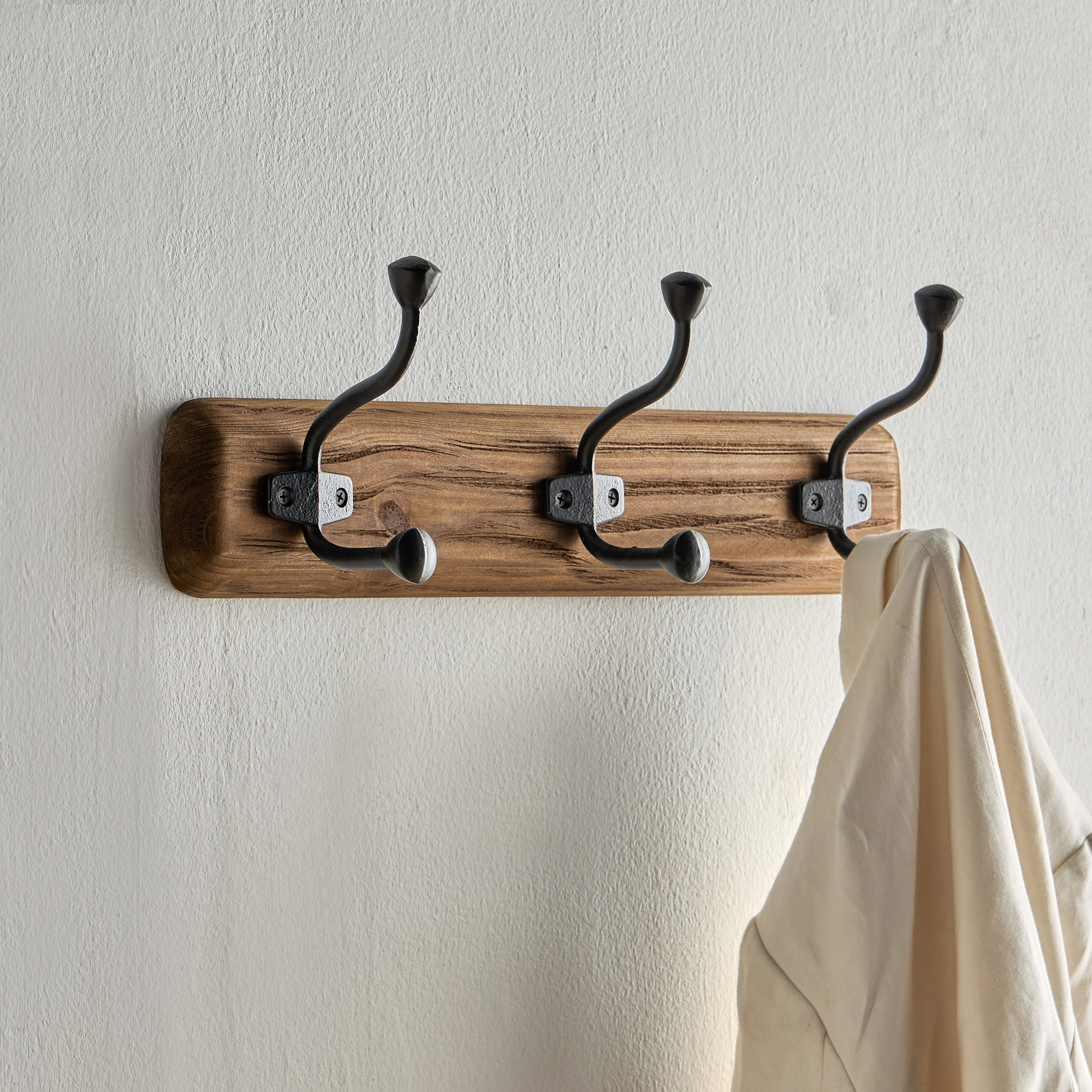 Shop Basia Wooden Wall Hook | Home Centre Qatar