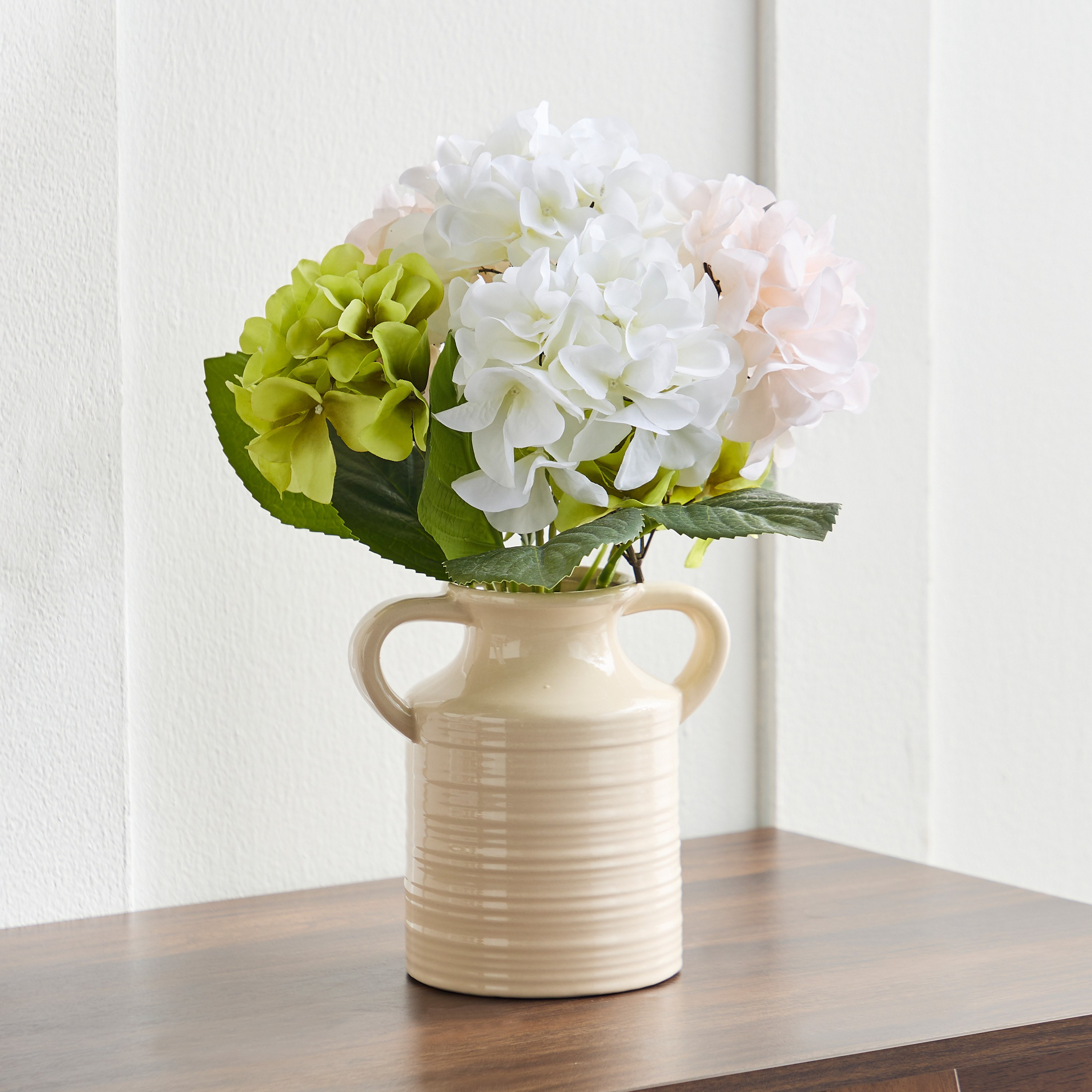Shop Glaze Flair Hydrangea in Ceramic Pot - 42 cm | Home Centre UAE