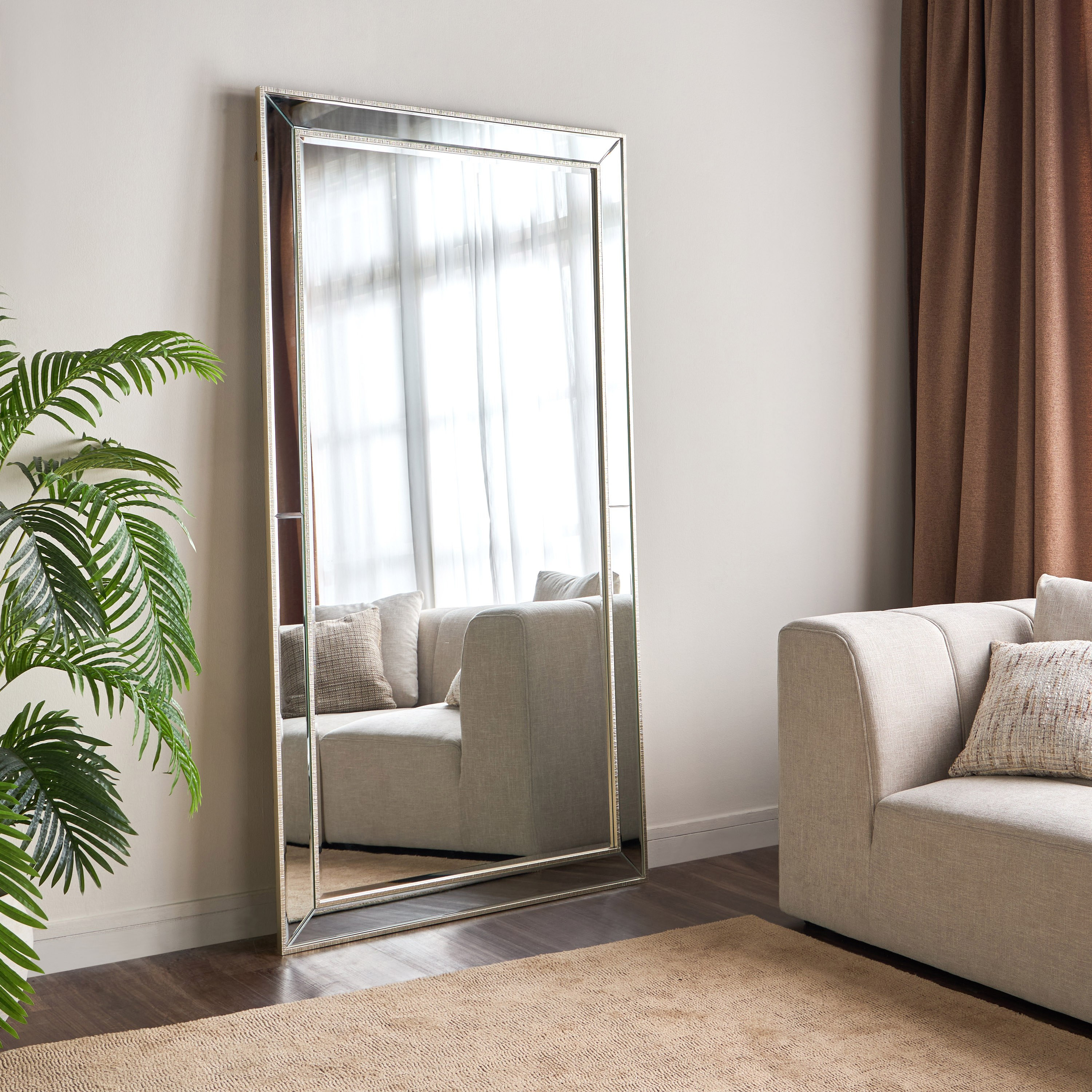 Shop Bemus Bevelled Leaner Mirror - 109x199 cm | Home Centre UAE