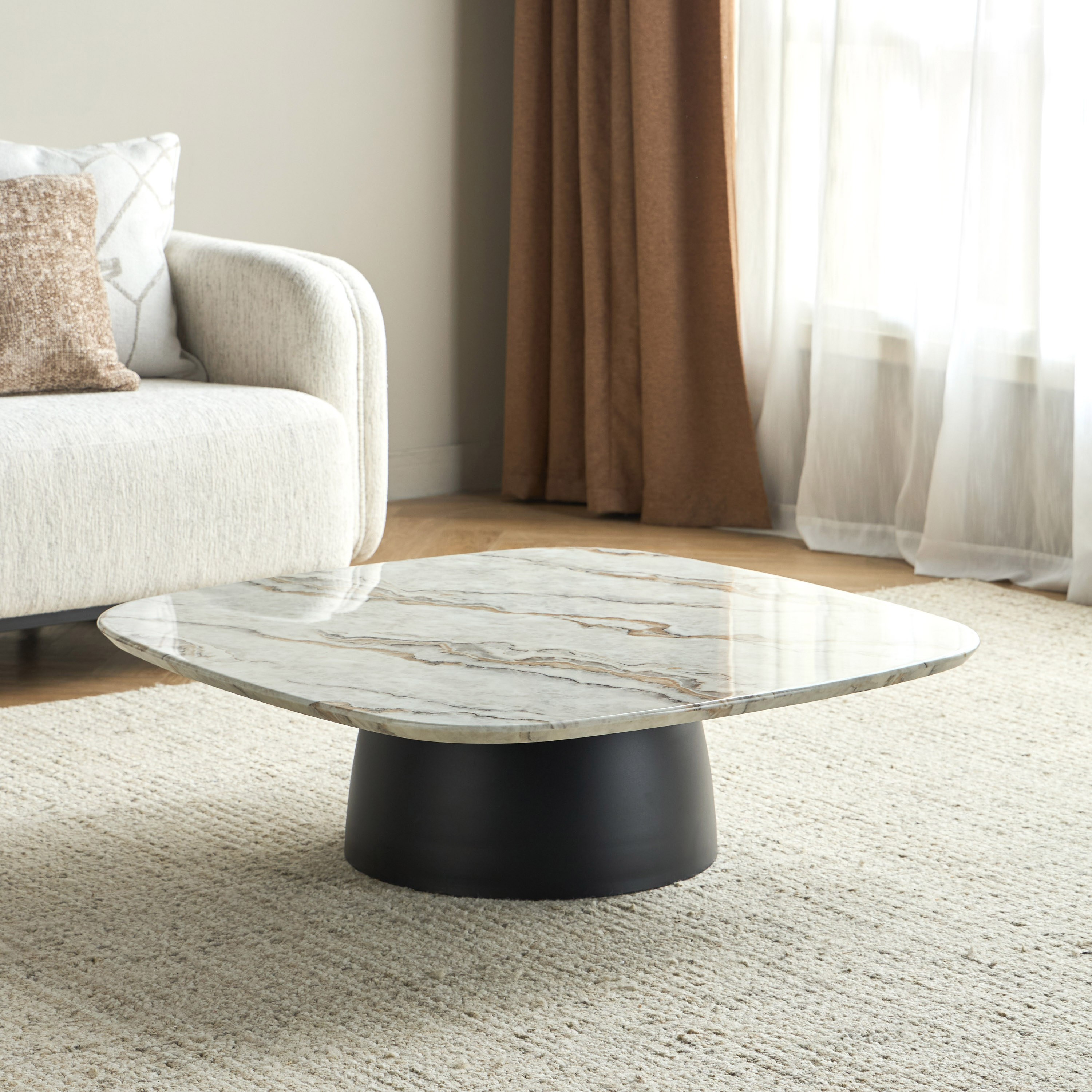 Shop Hastings Marble Top Coffee Table | Home Centre Qatar