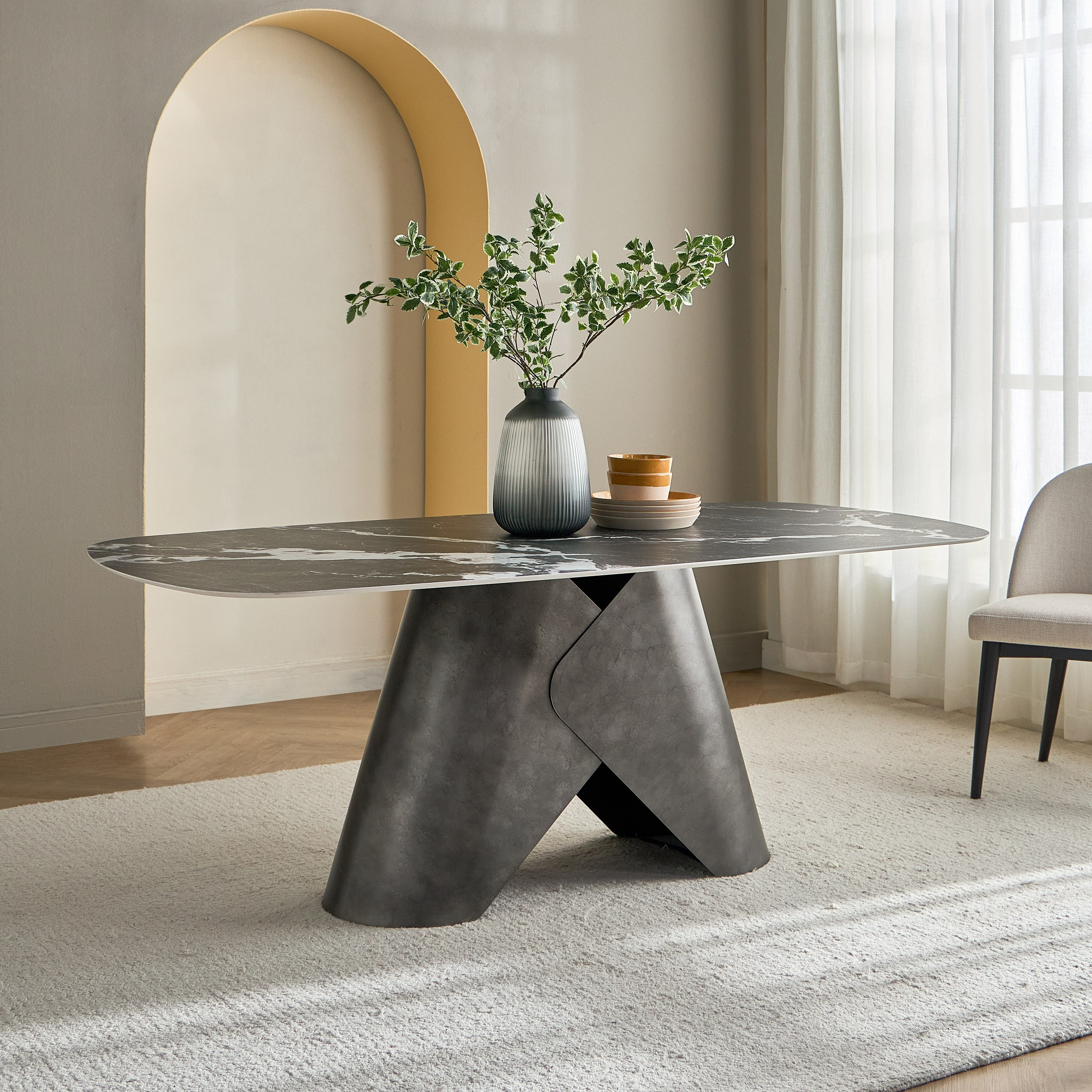 Shop Garnet 6-Seater Ceramic Top Dining Table | Homecentre Egypt