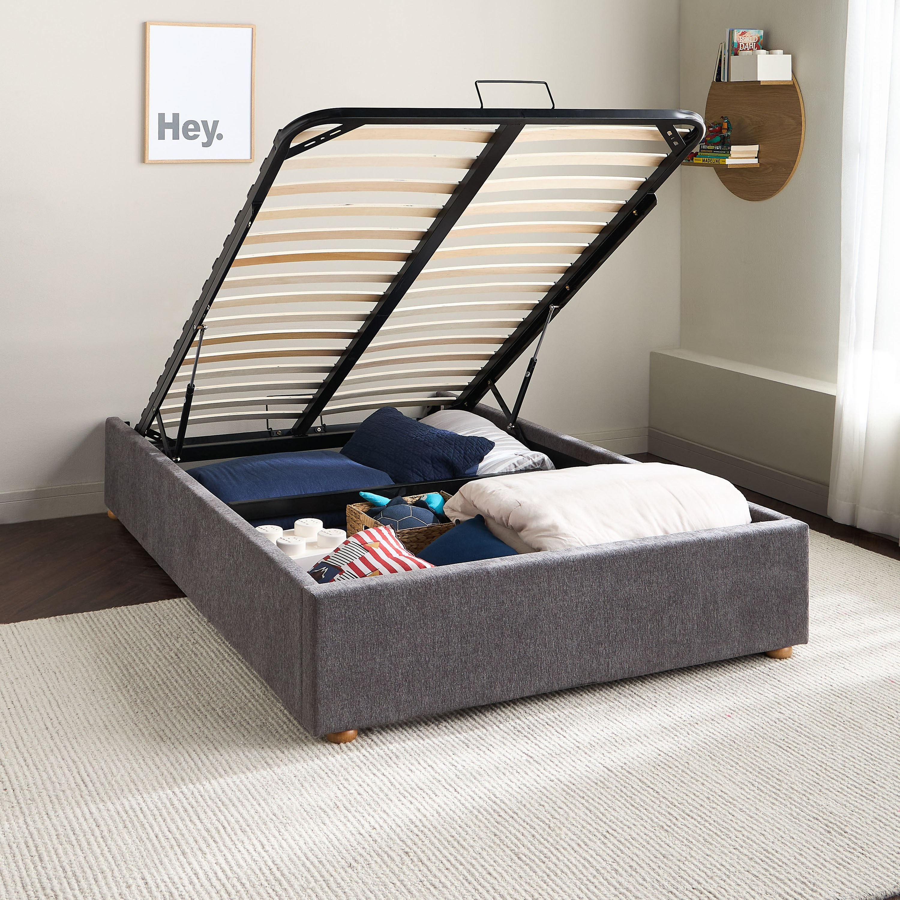 Shop Maxillar Single Hydraulic Bed Base - 120x200 cm | Home Centre Kuwait