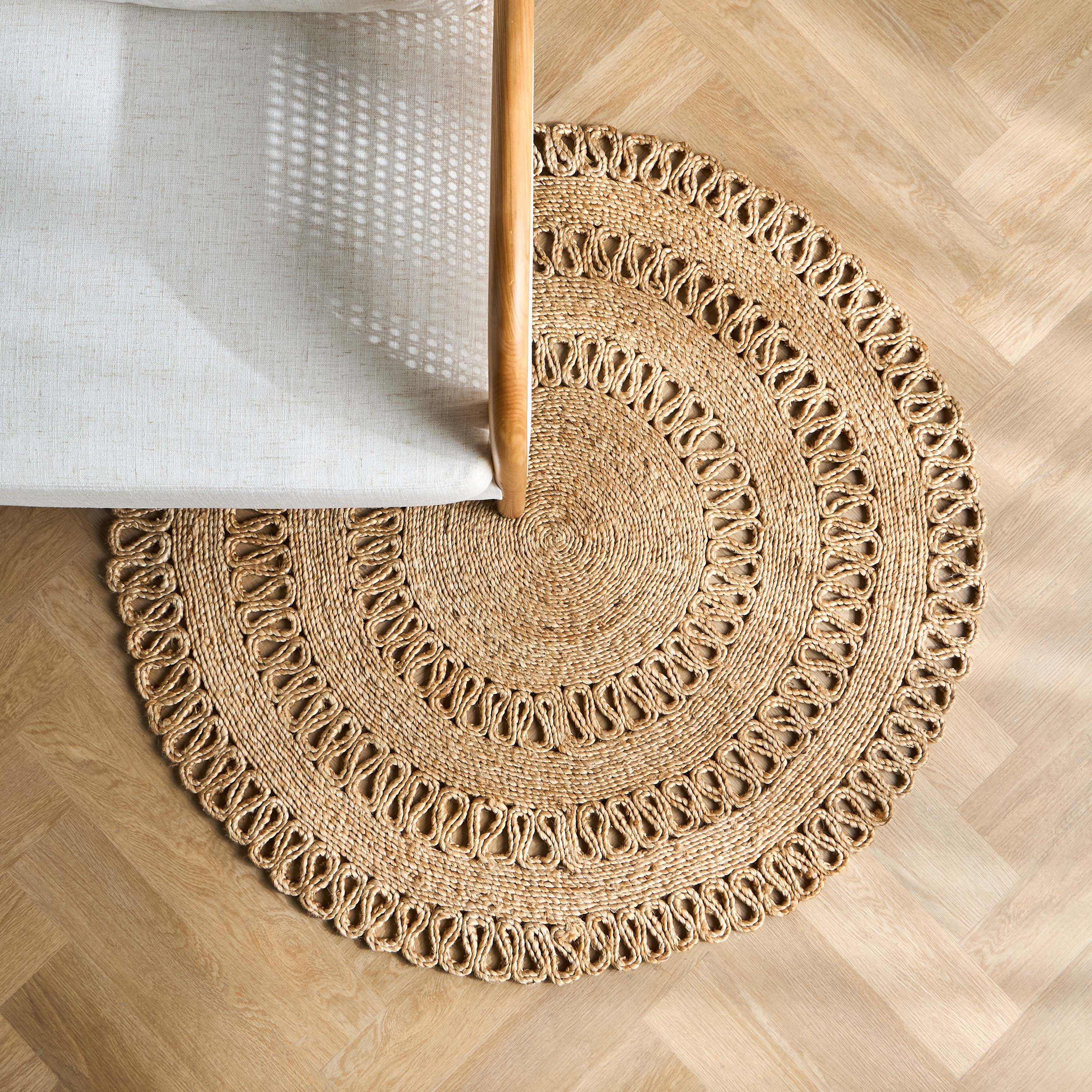 Shop Rosario Jute Handmade Rug - 120 cm | Homecentre Oman