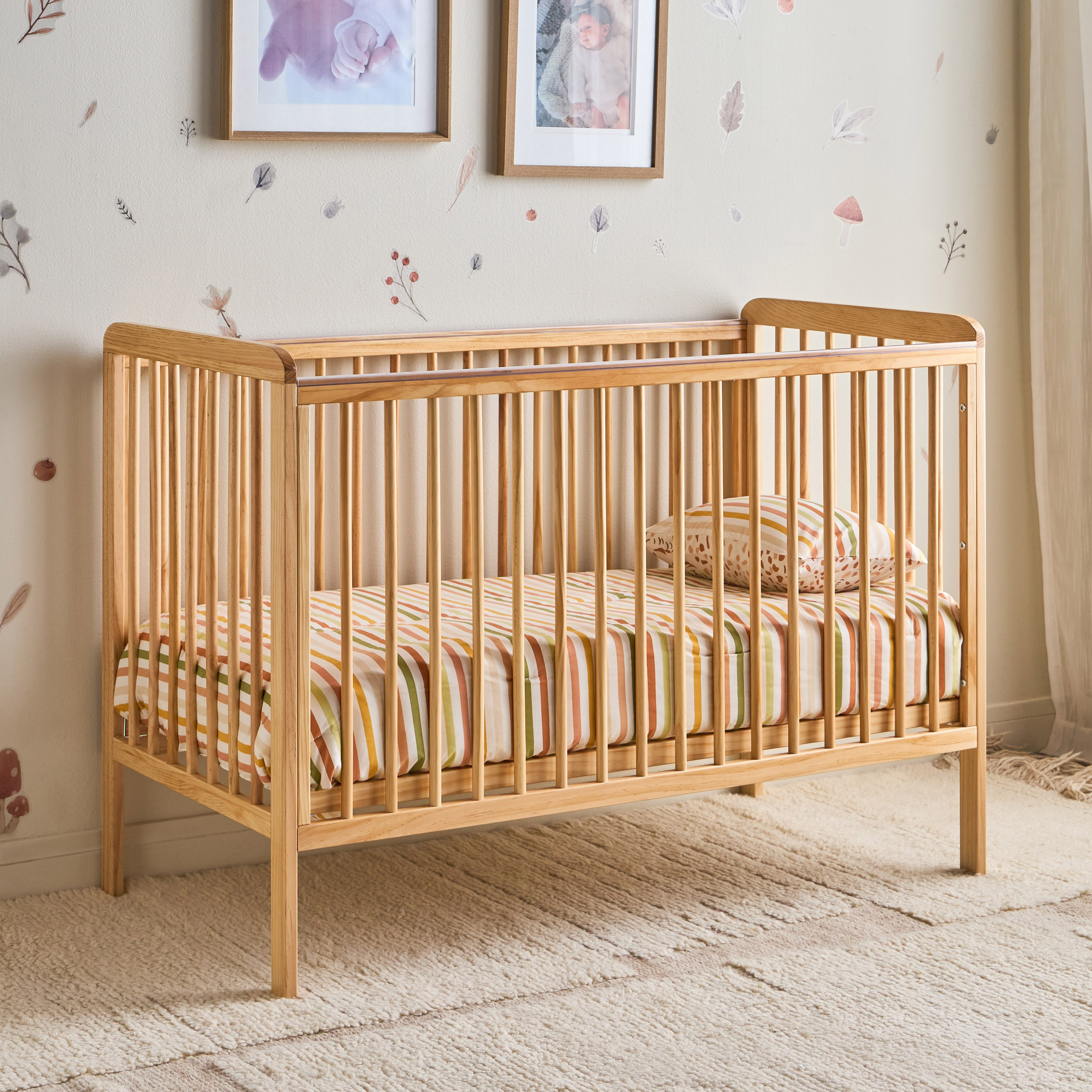 Shop Lisa 2-in-1 Wooden Crib - 60x120 cm | Home Centre Kuwait