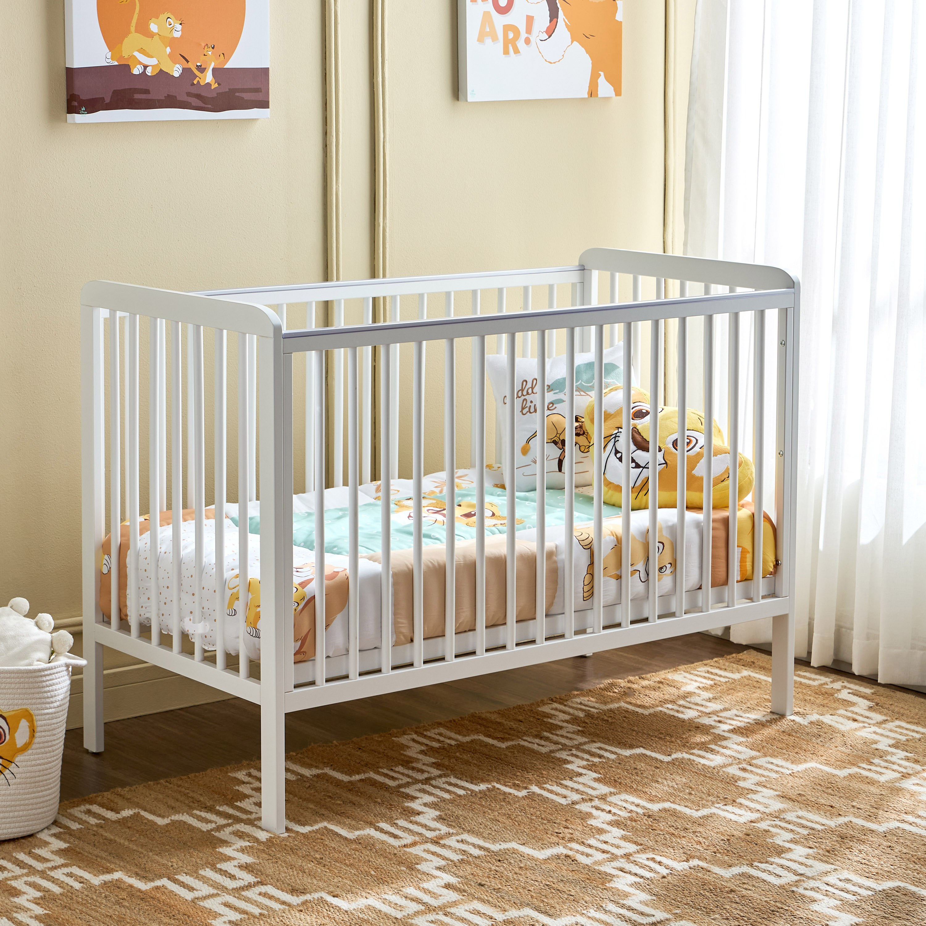 Shop Lisa 2-in-1 Wooden Crib - 60x120 cm | Homecentre Oman