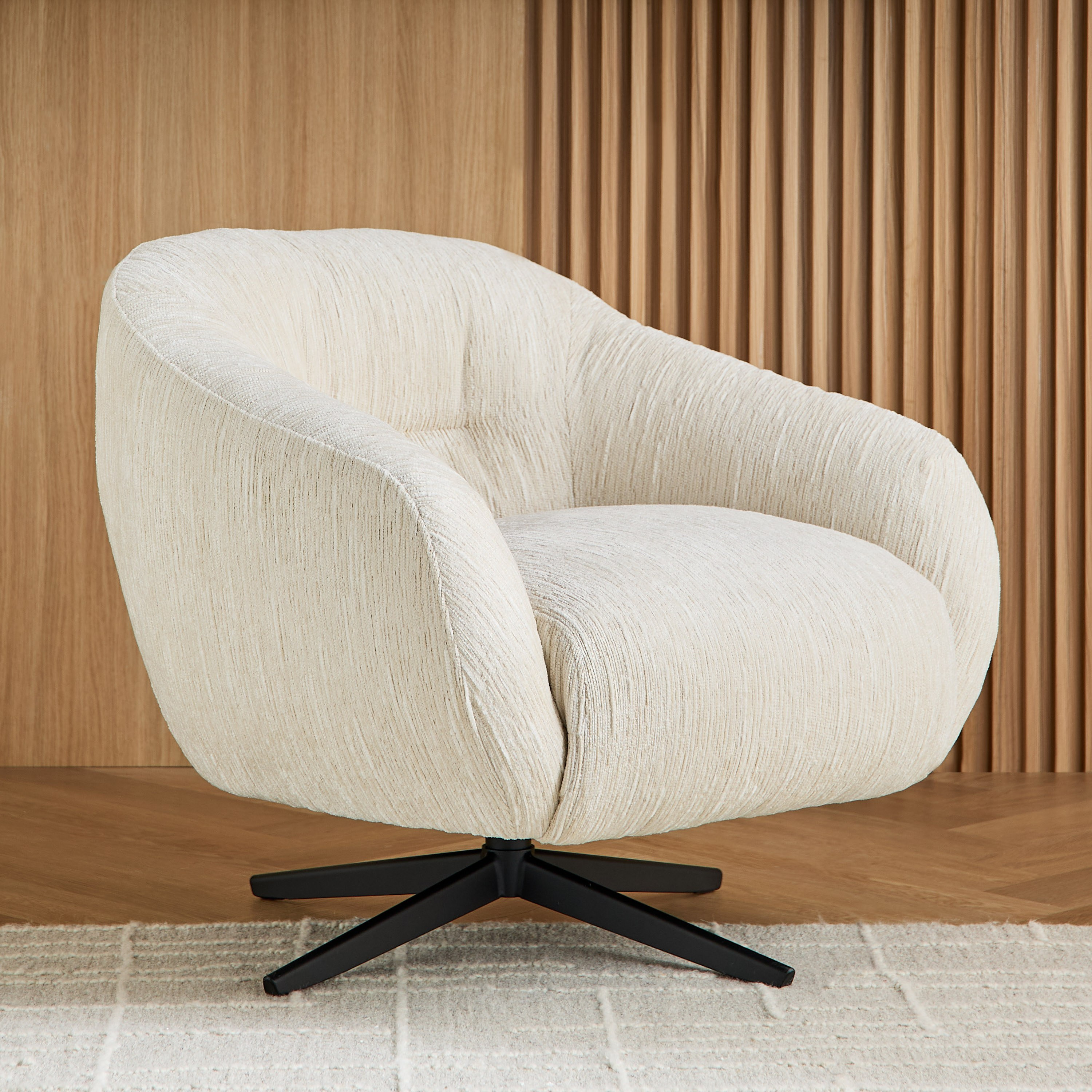 Shop Gyro Fabric Swivel Armchair | Homecentre Oman