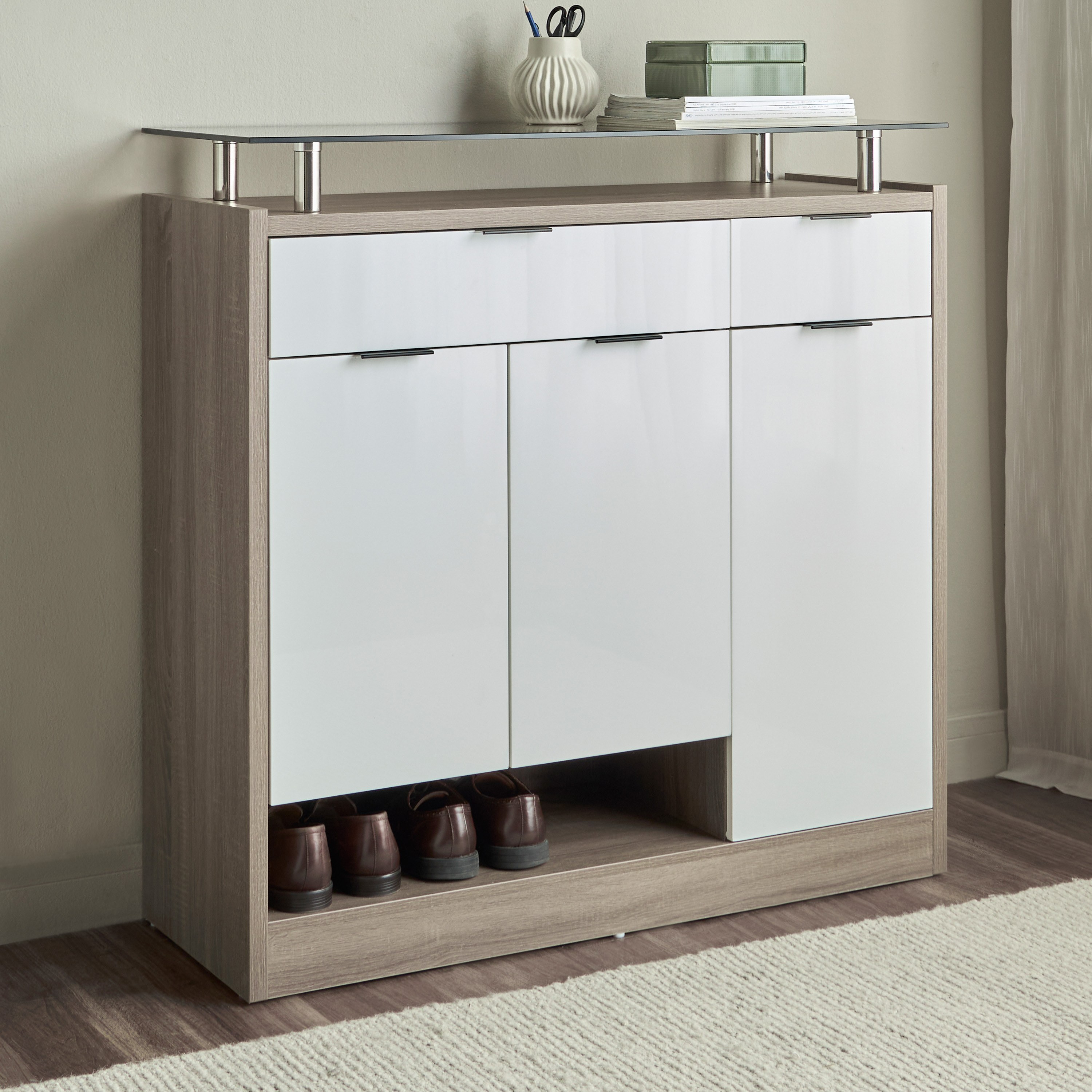 Shop Dublin 22-Pair Shoe Cabinet | Homecentre Oman