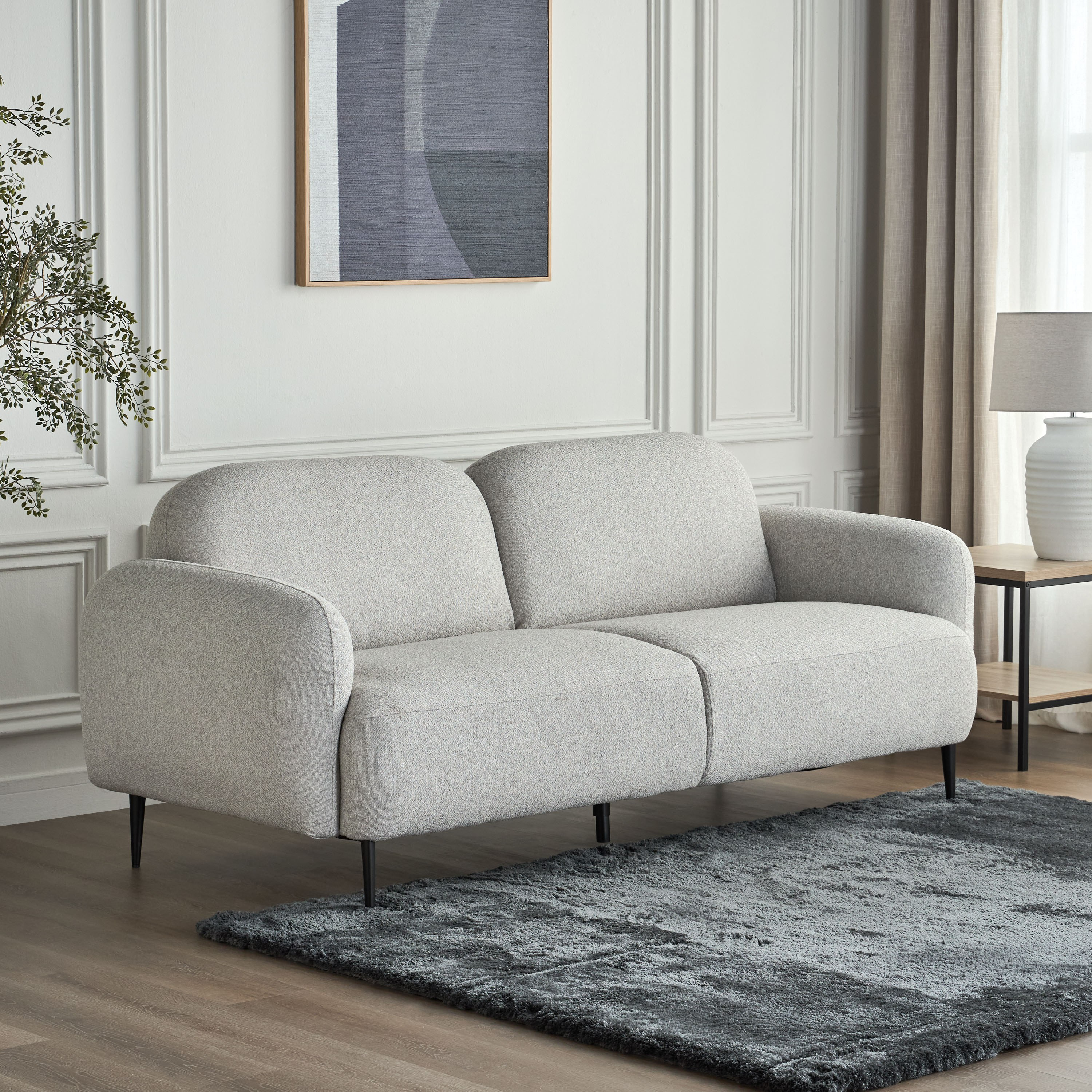 Shop Gleston 3-Seater Fabric Sofa | Homecentre Oman