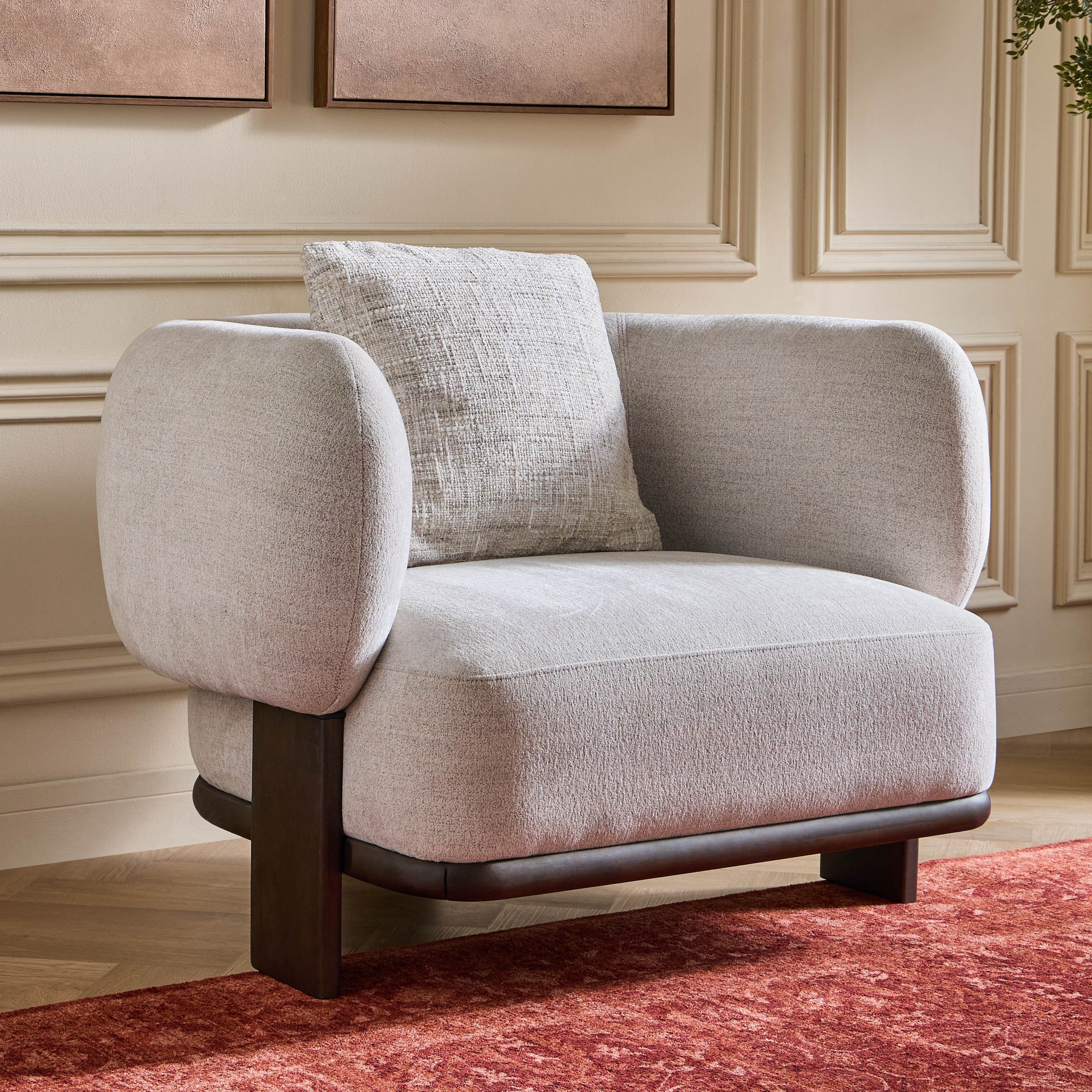 Shop Arras Fabric Armchair | Homecentre Oman