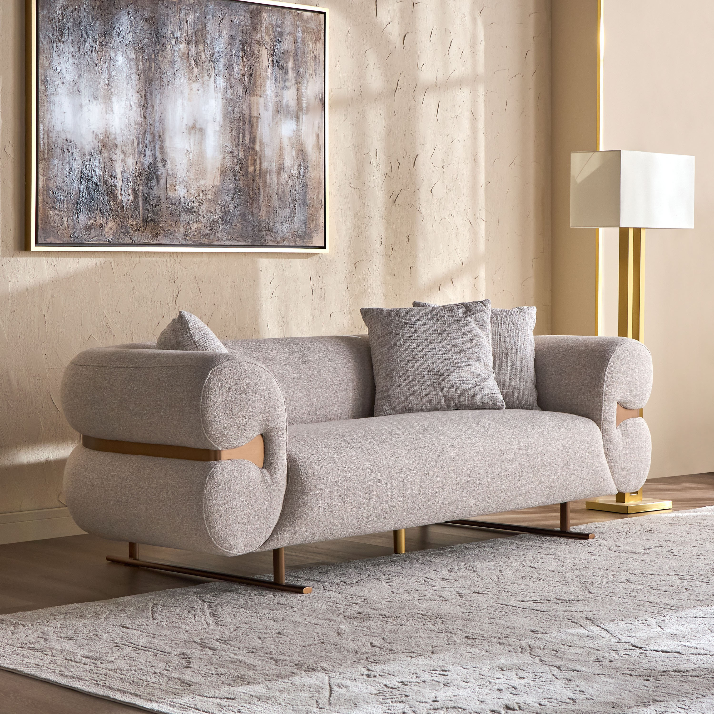 Shop Biella 2-Seater Fabric Sofa | Homecentre Oman