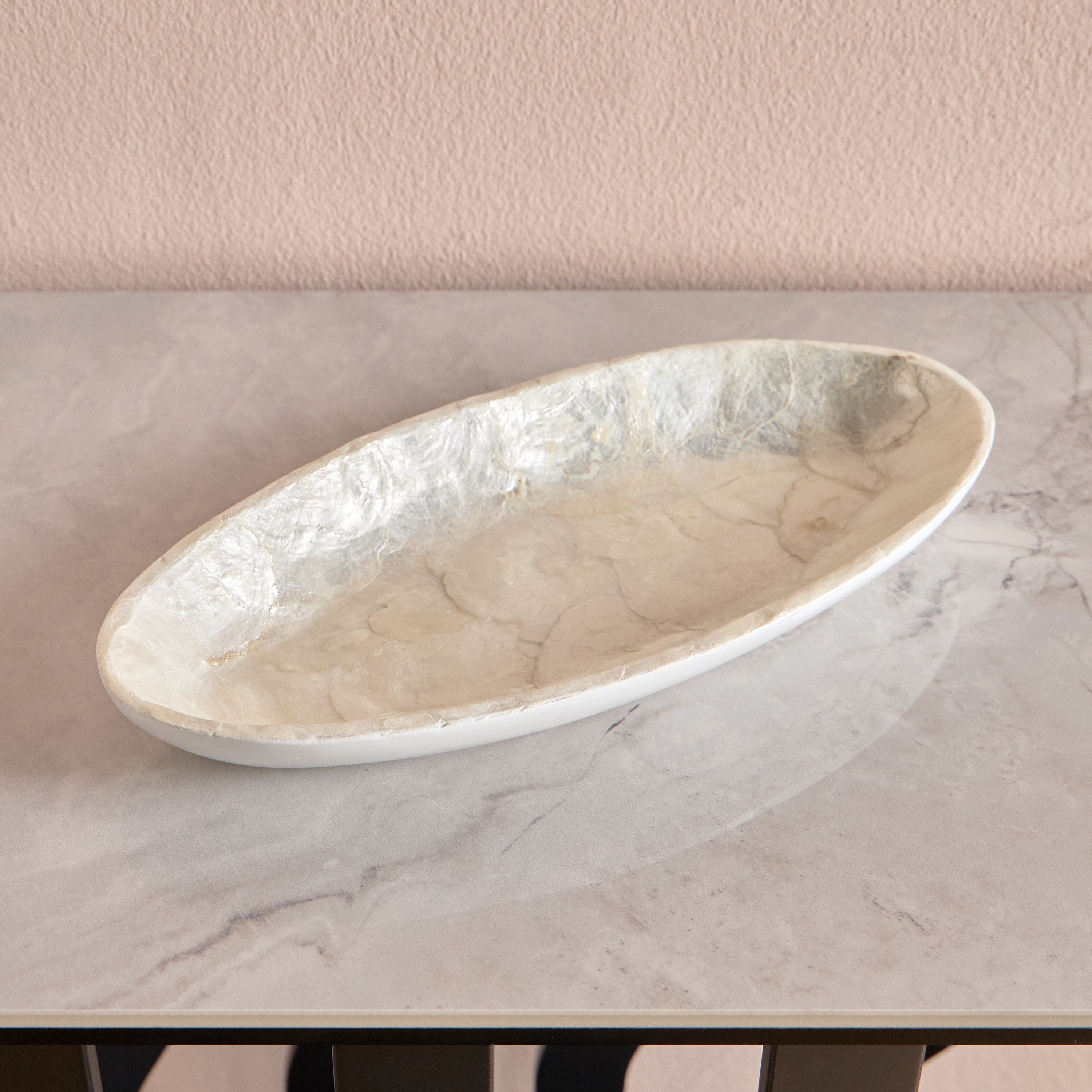 Shop Lotus Eudora Capiz Decorative Platter Online | Home Centre Kuwait