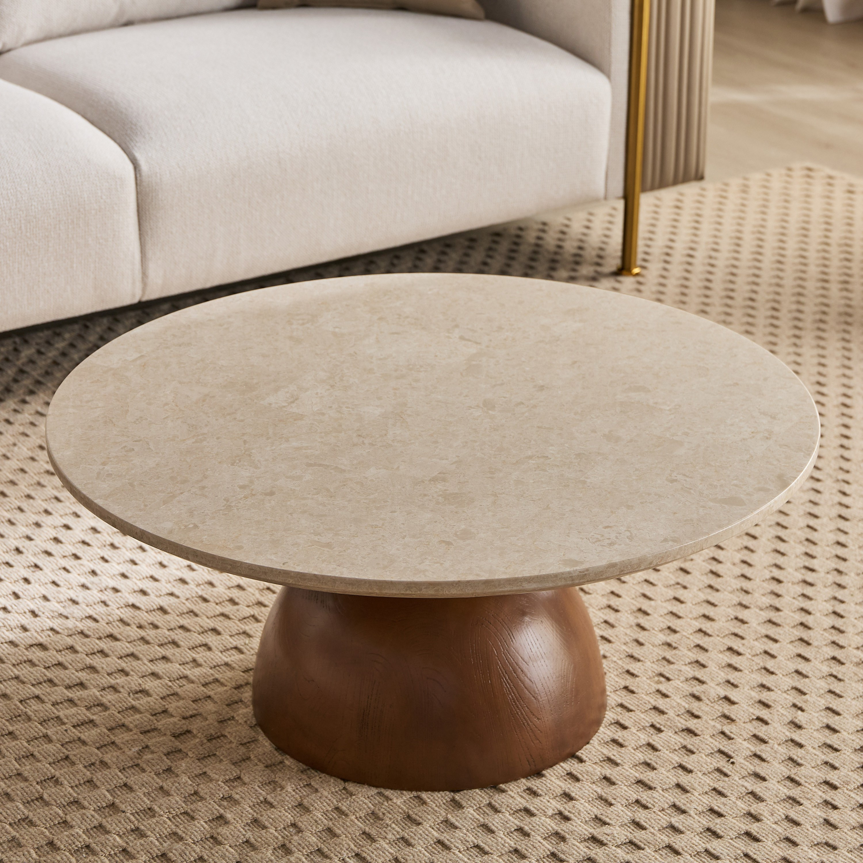 Shop Brea Marble Top Coffee Table | Homecentre Oman